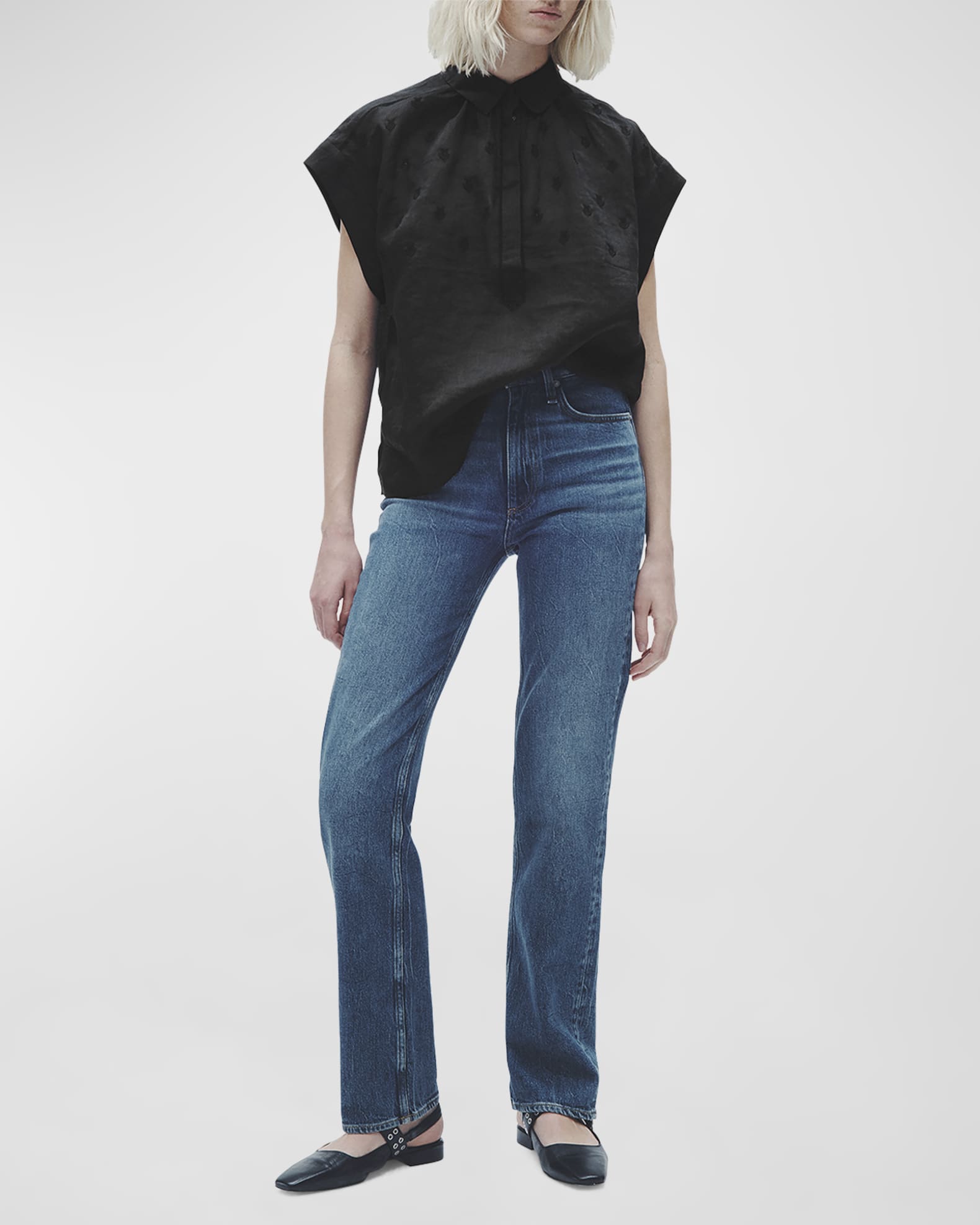 Rag & Bone Robin Embroidered Top | Neiman Marcus