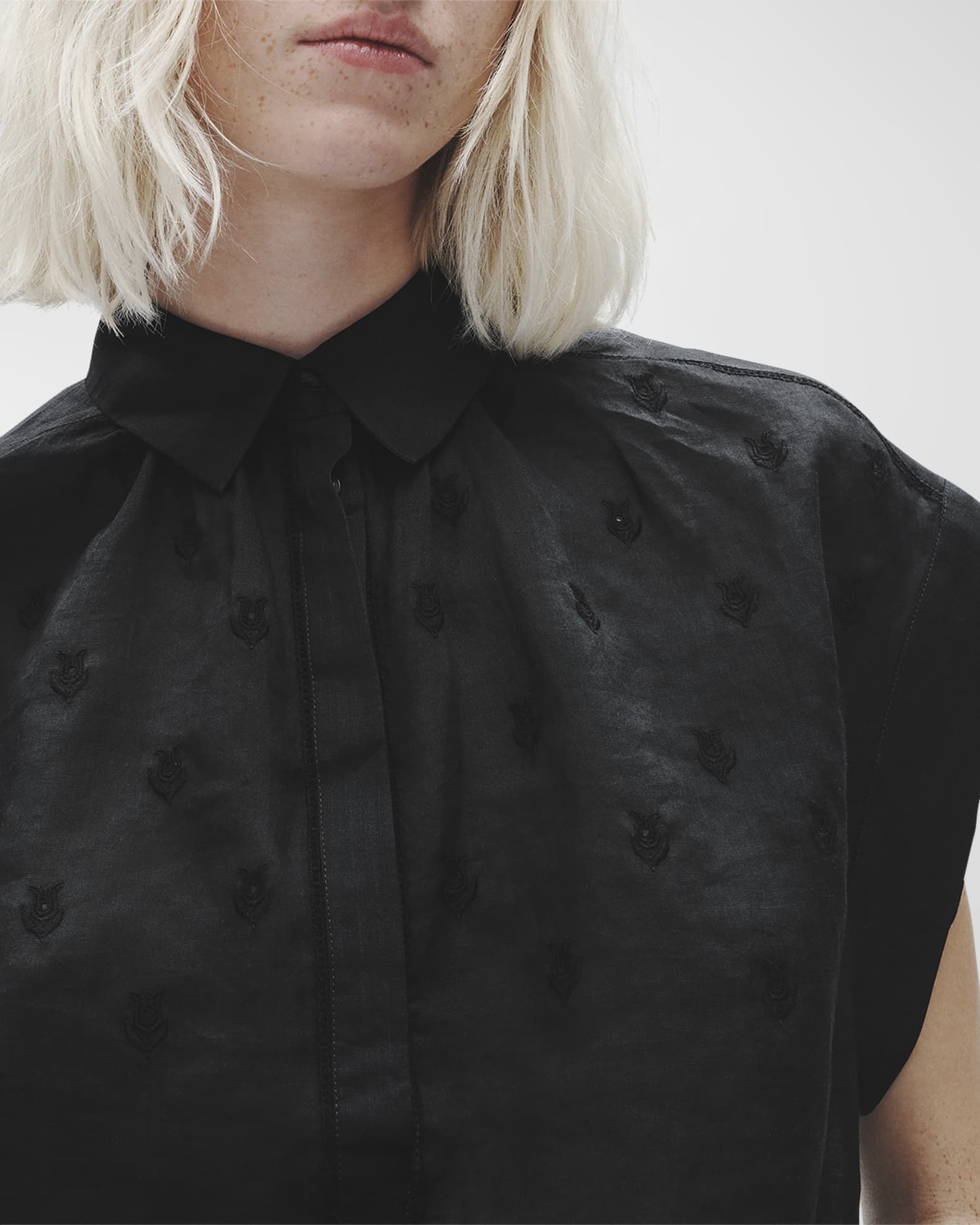 Rag & Bone Robin Embroidered Top | Neiman Marcus