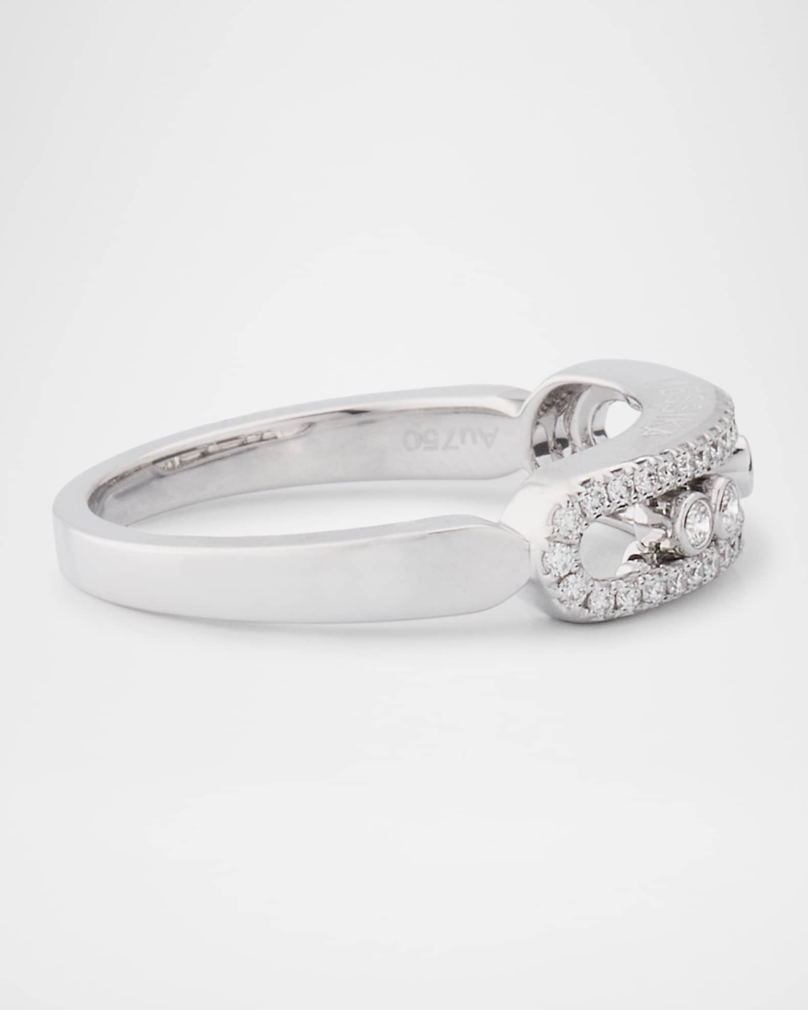 Messika BABY MOVE 18K WHITE GOLD DIAMOND RING | Neiman Marcus