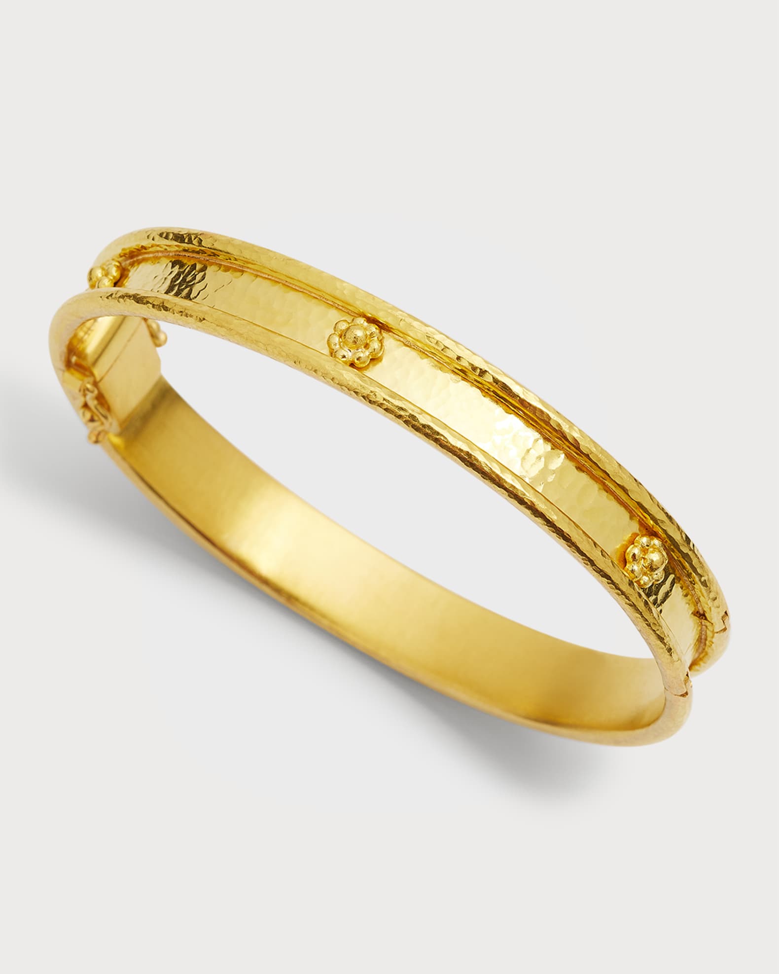 Elizabeth Locke 19K Yellow Gold Thin Bangle Bracelet | Neiman Marcus