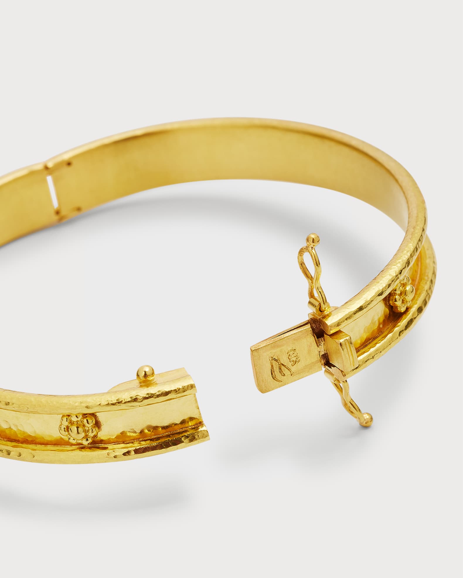 Elizabeth Locke 19K Yellow Gold Thin Bangle Bracelet | Neiman Marcus