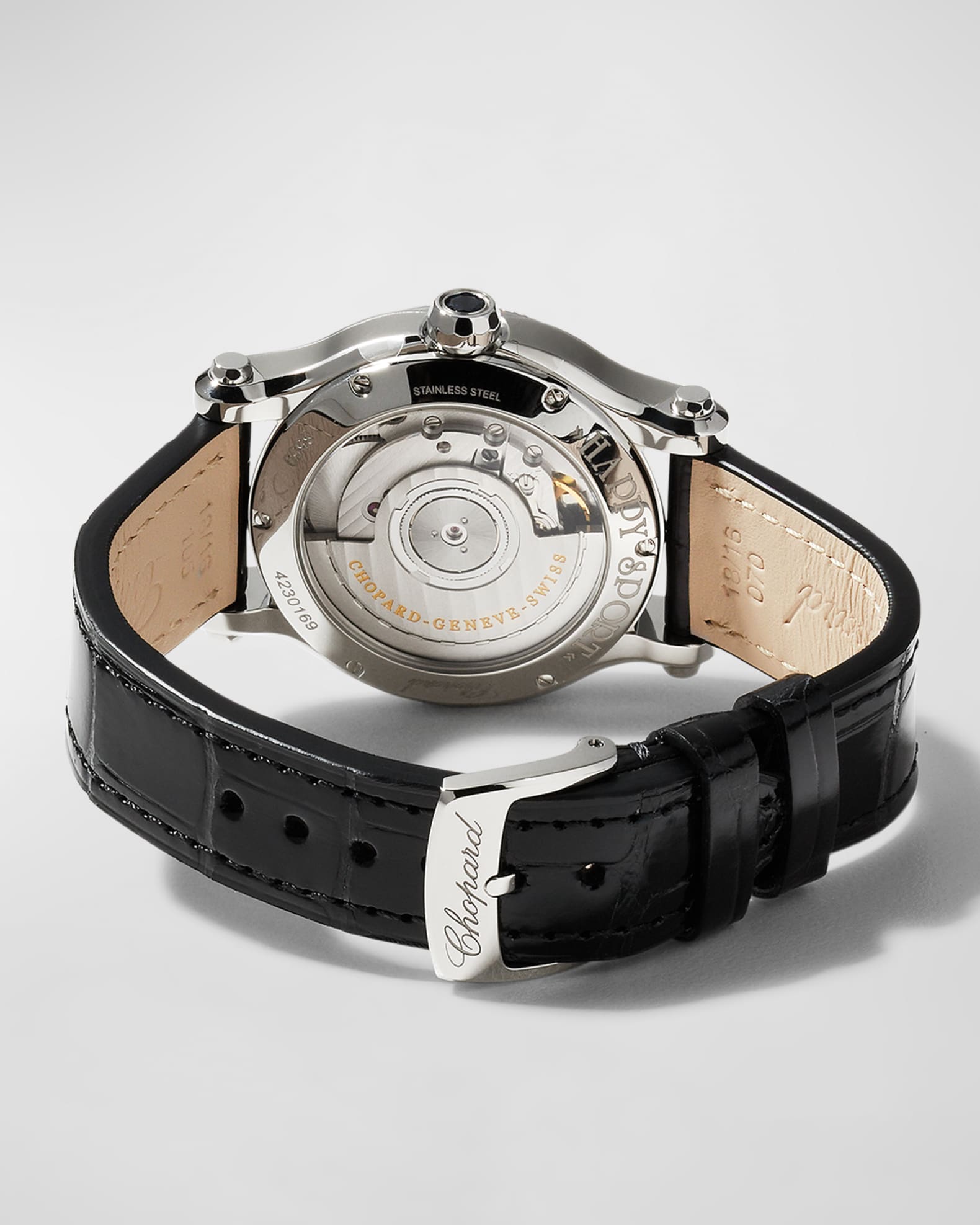 Chopard Happy Sport 36mm Stainless Steel Diamond Watch | Neiman Marcus
