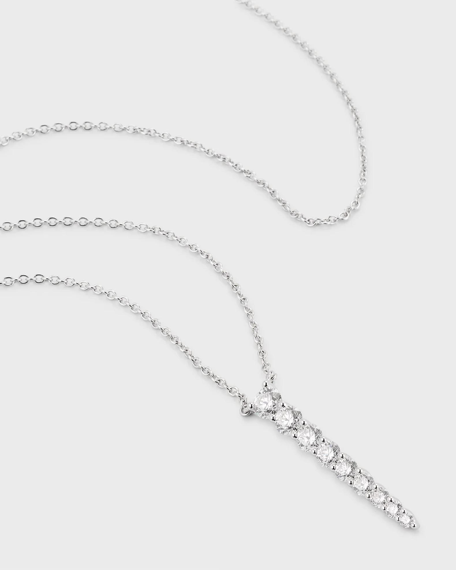 18K White Gold Diamond Pendant Necklace | Neiman Marcus