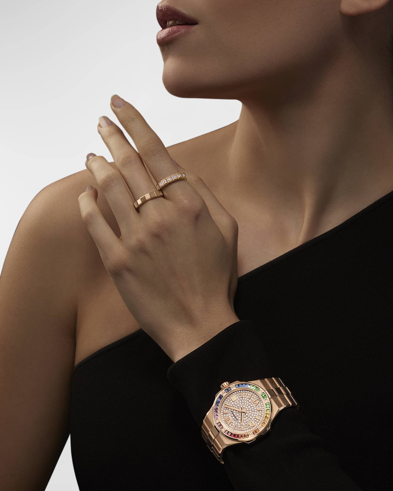 Chopard Ice Cube 18K Rose Gold Ring | Neiman Marcus