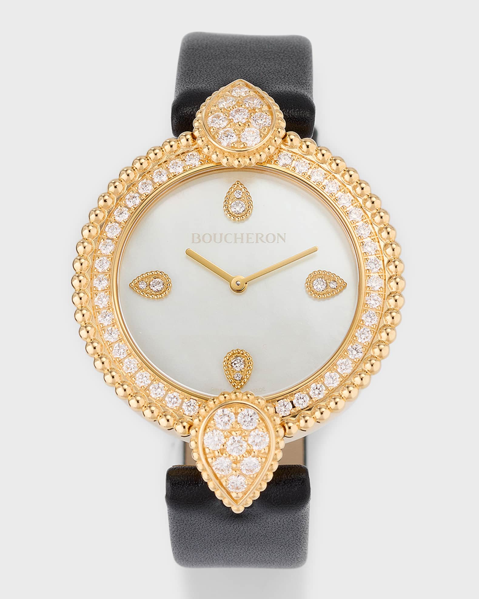 Boucheron Serpent Boheme 18K Yellow Gold Diamond Bezel Watch | Neiman ...