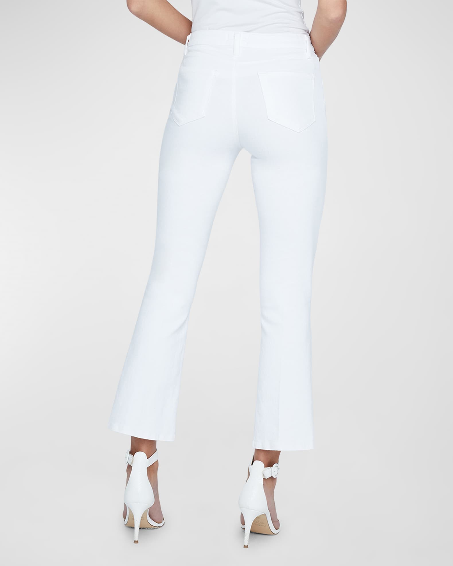 L'Agence Mira Ultra High-Rise Crop Micro Bootcut Jeans | Neiman Marcus