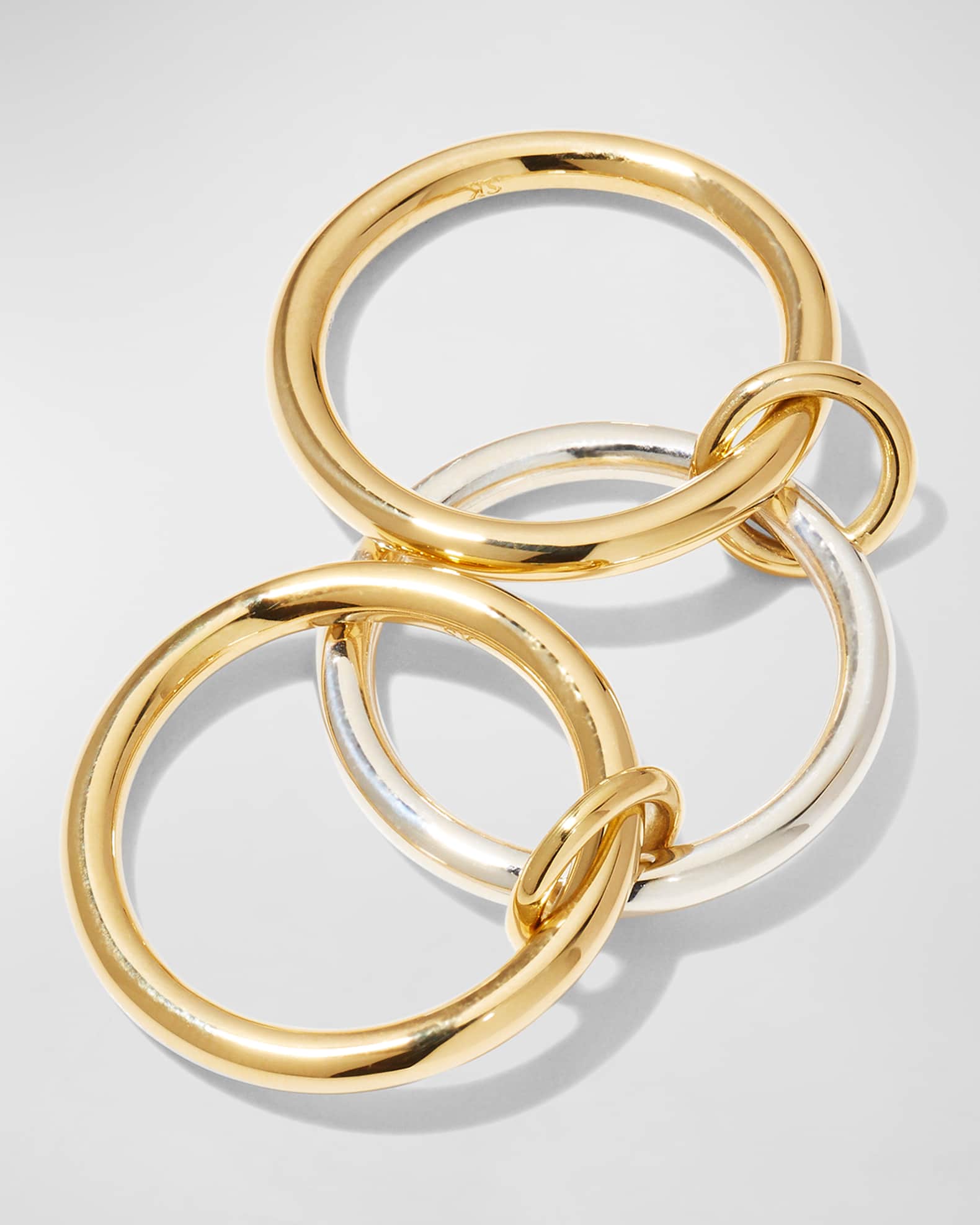 Spinelli Kilcollin Men's Taurus SG 3-Link Ring in 18K Yellow Gold and ...