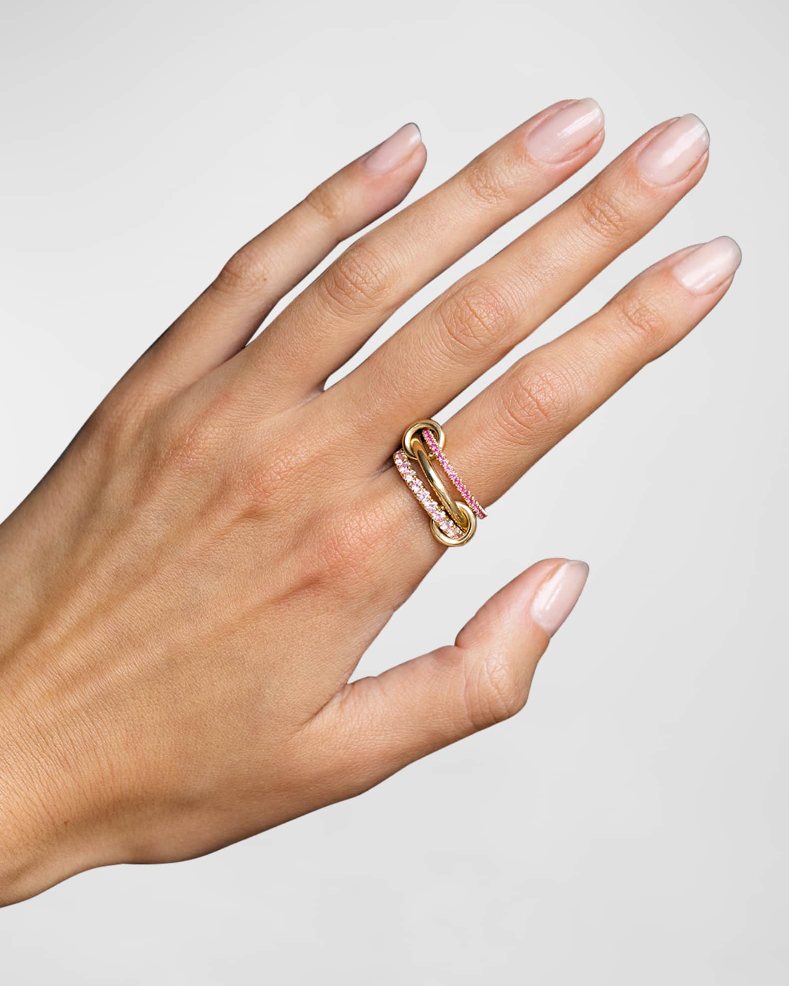 Spinelli Kilcollin 18K Yellow Gold Norah Rose Sapphire Ring | Neiman Marcus