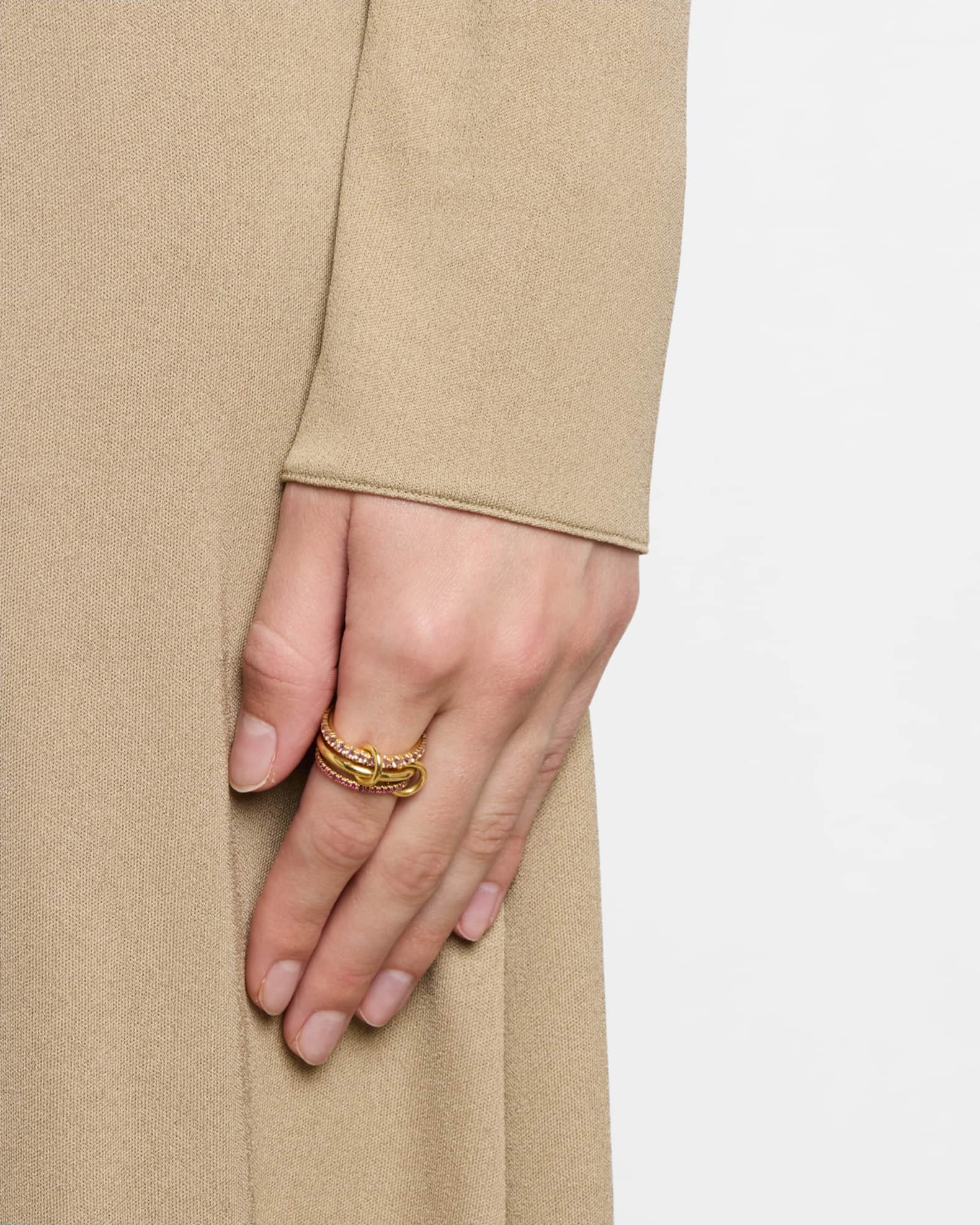 Spinelli Kilcollin 18K Yellow Gold Norah Rose Sapphire Ring | Neiman Marcus