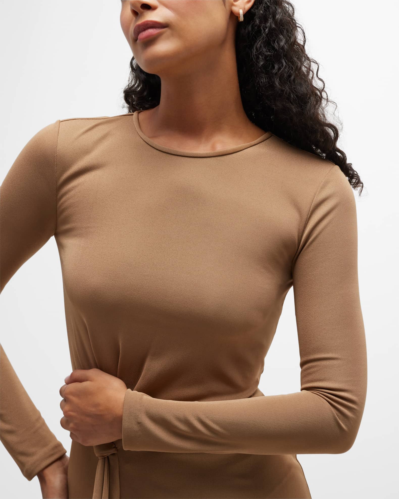 Anita Ko 18K Yellow Gold Pave Diamond Meryl Huggie Earrings | Neiman Marcus