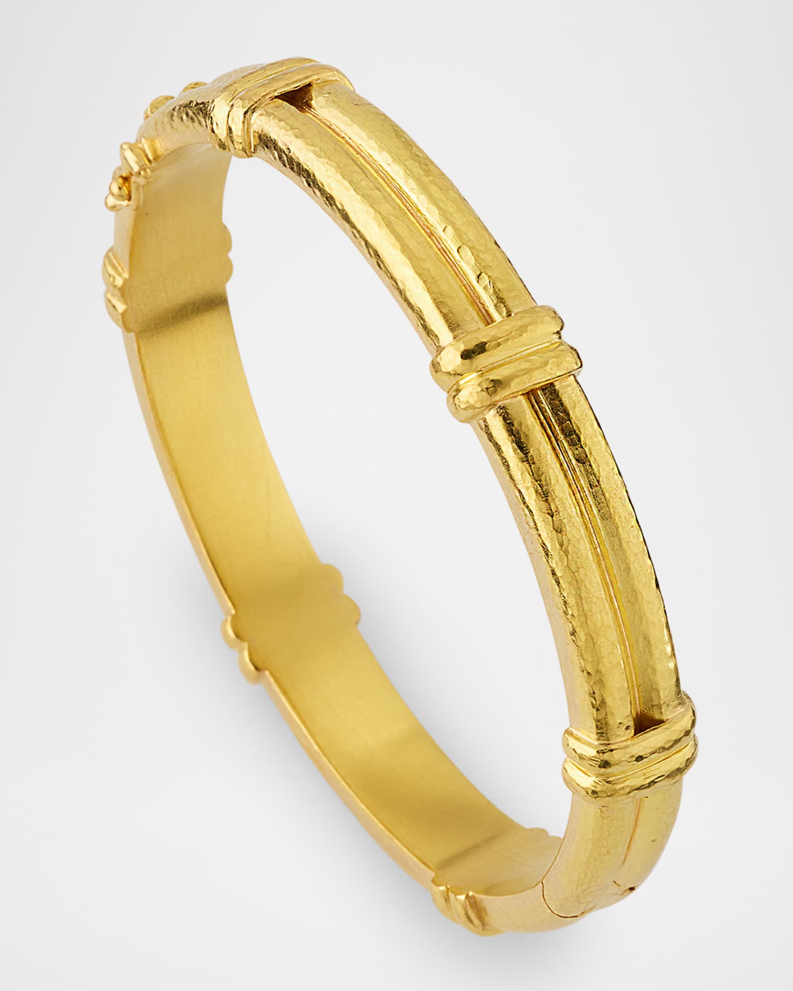 Elizabeth Locke 19k Gold Banded Bangle Bracelet | Neiman Marcus