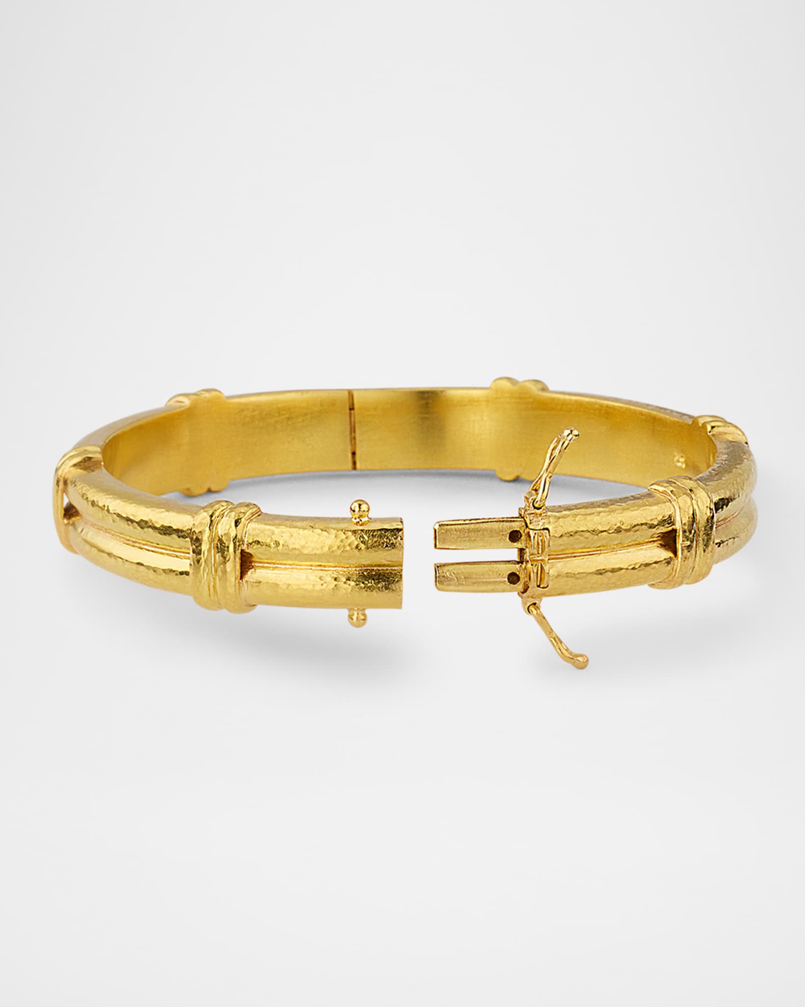 Elizabeth Locke 19k Gold Banded Bangle Bracelet | Neiman Marcus