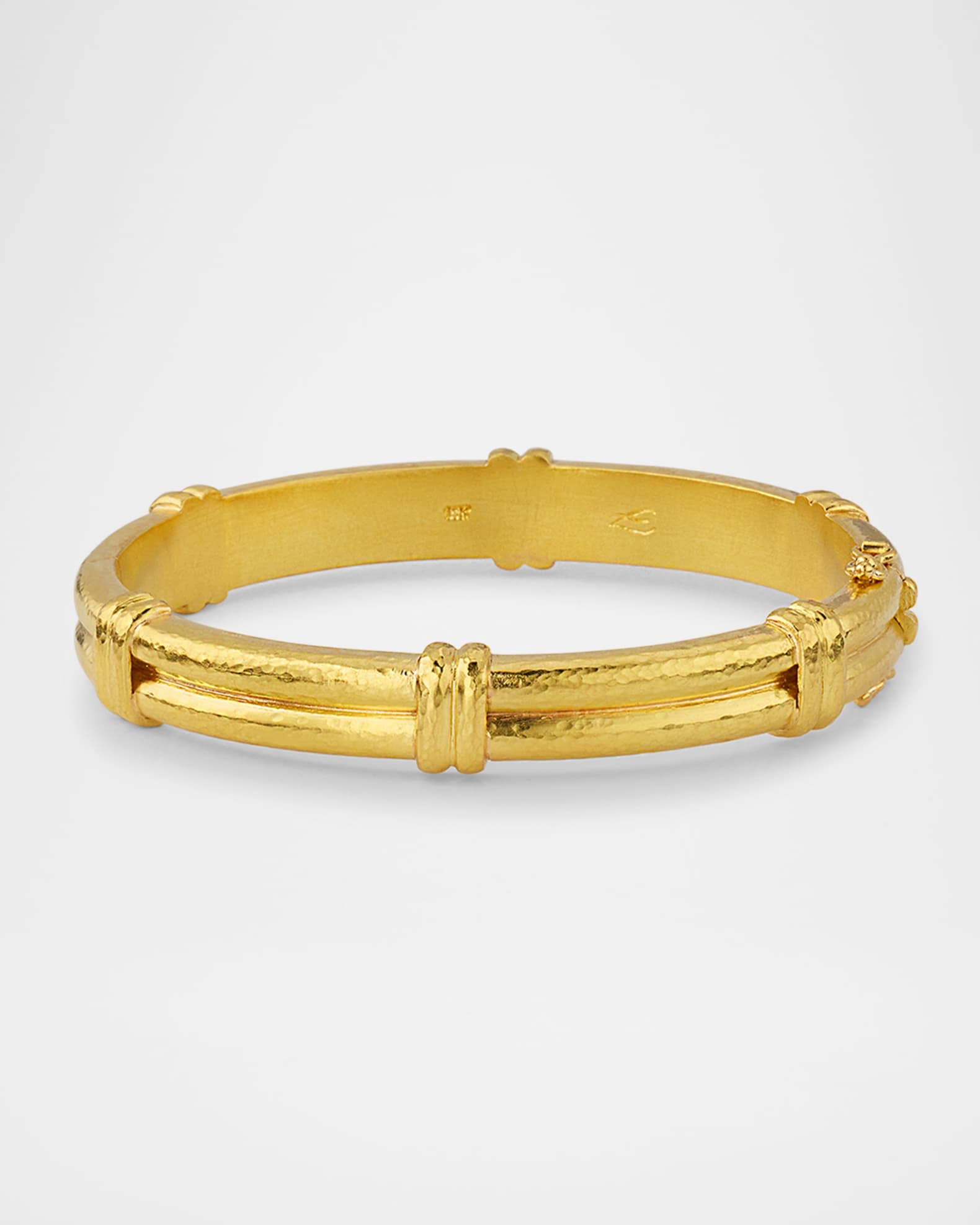 Elizabeth Locke 19k Gold Banded Bangle Bracelet | Neiman Marcus