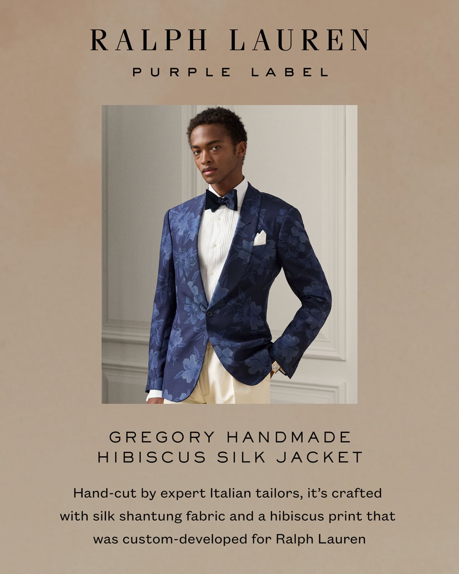 Ralph Lauren Purple Label Men's Gregory Handmade Hibiscus Silk Sport ...