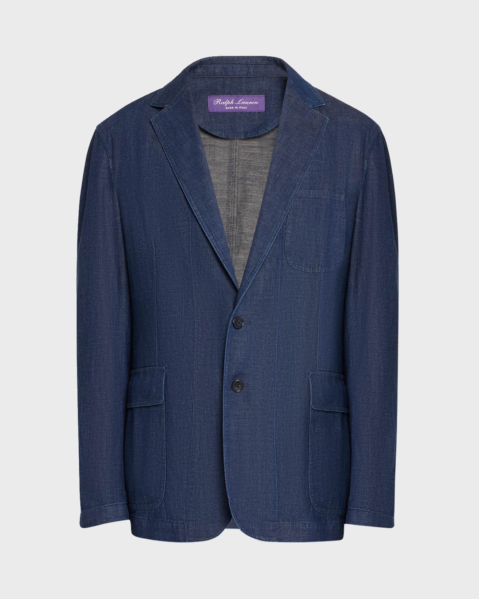 Ralph Lauren Purple Label Men's Kent Hand-Tailored Denim Suit Jacket ...