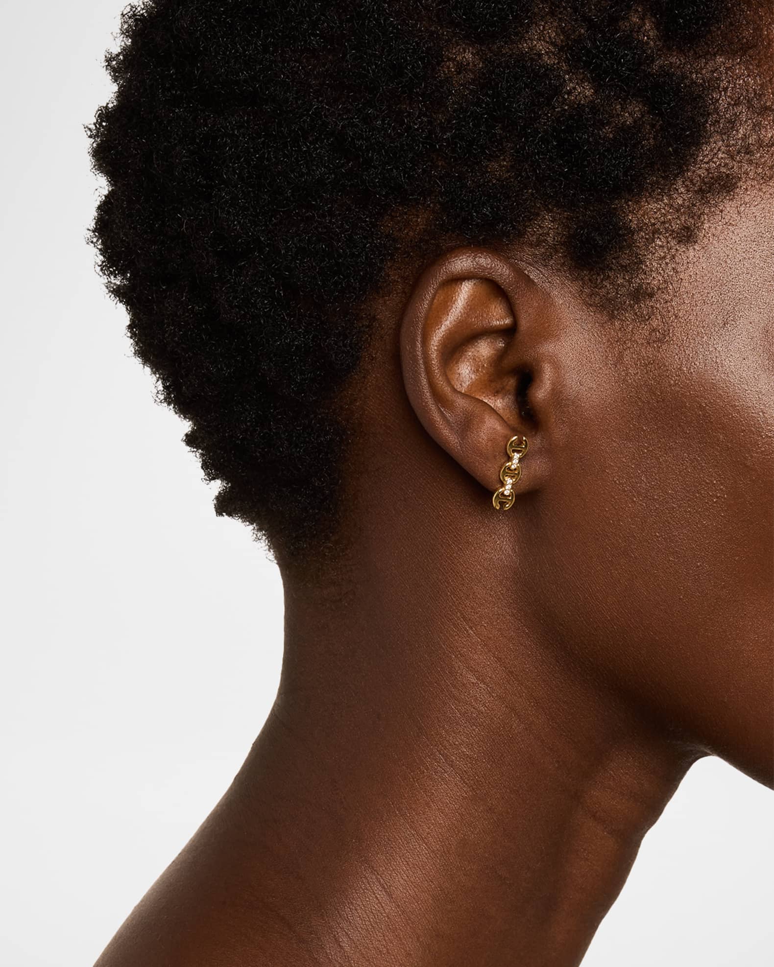 Hoorsenbuhs 18K Yellow Gold 3mm Toggle Stud Earrings with Diamond ...