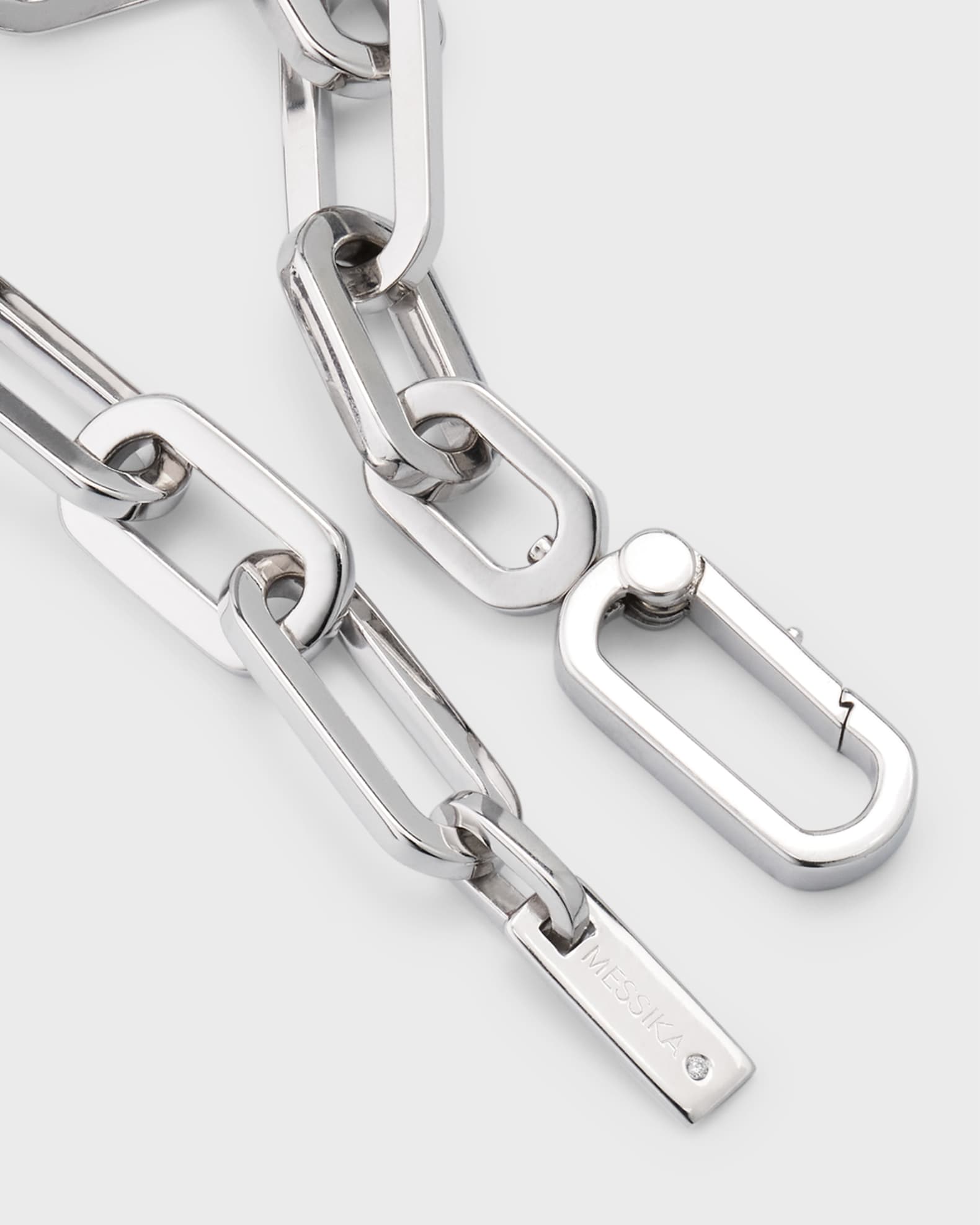 Messika MOVE LINK 18K WHITE GOLD DIAMOND BRACELET | Neiman Marcus