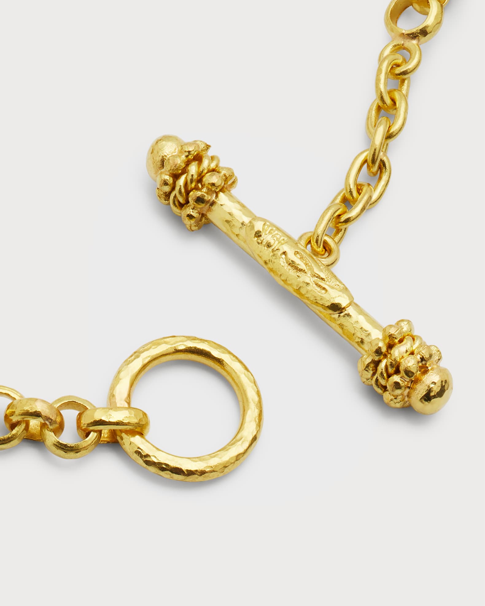 Elizabeth Locke 19K Tiny Link Necklace, 21"L | Neiman Marcus