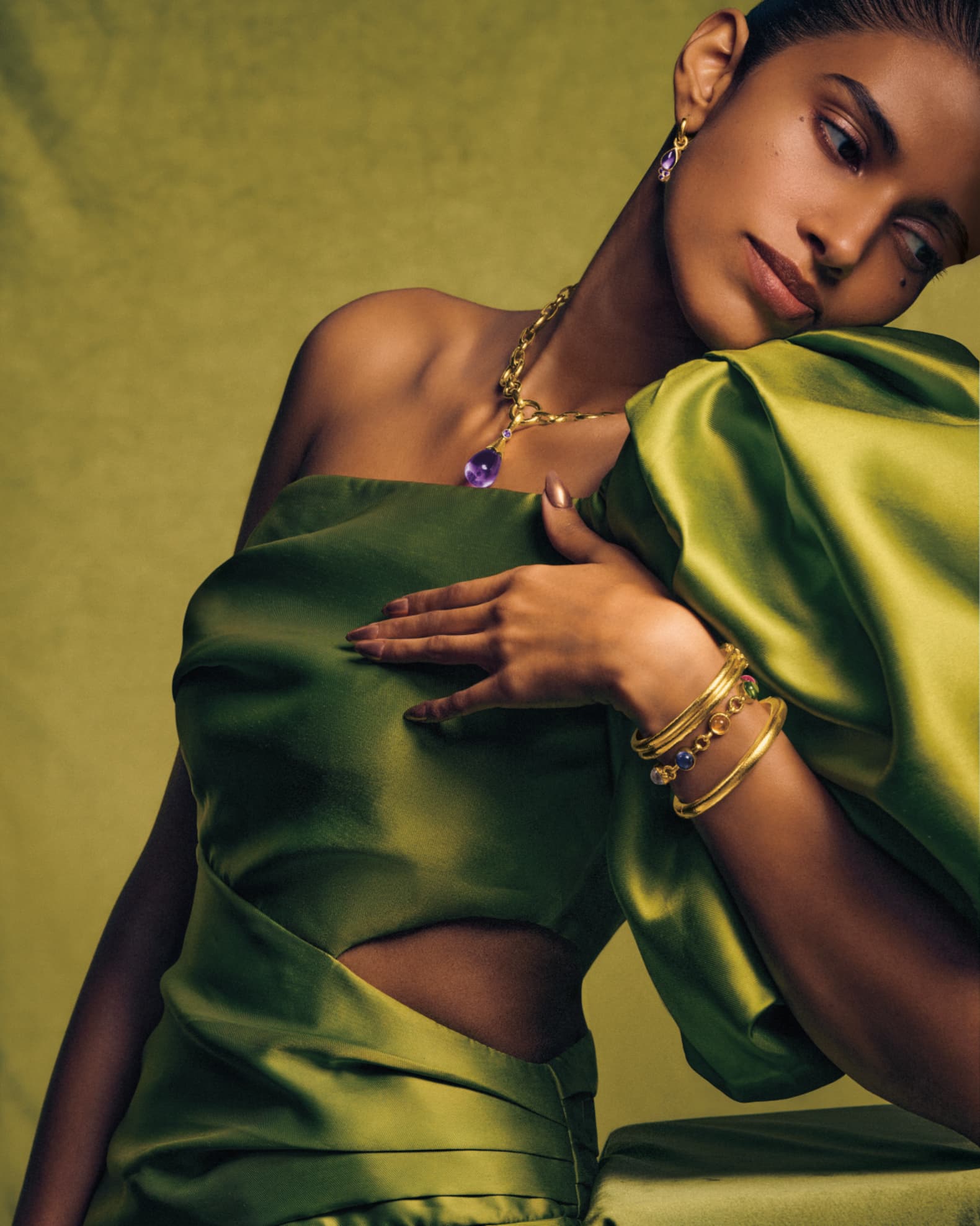 Elizabeth Locke 19K Yellow Gold Hoop Earrings | Neiman Marcus