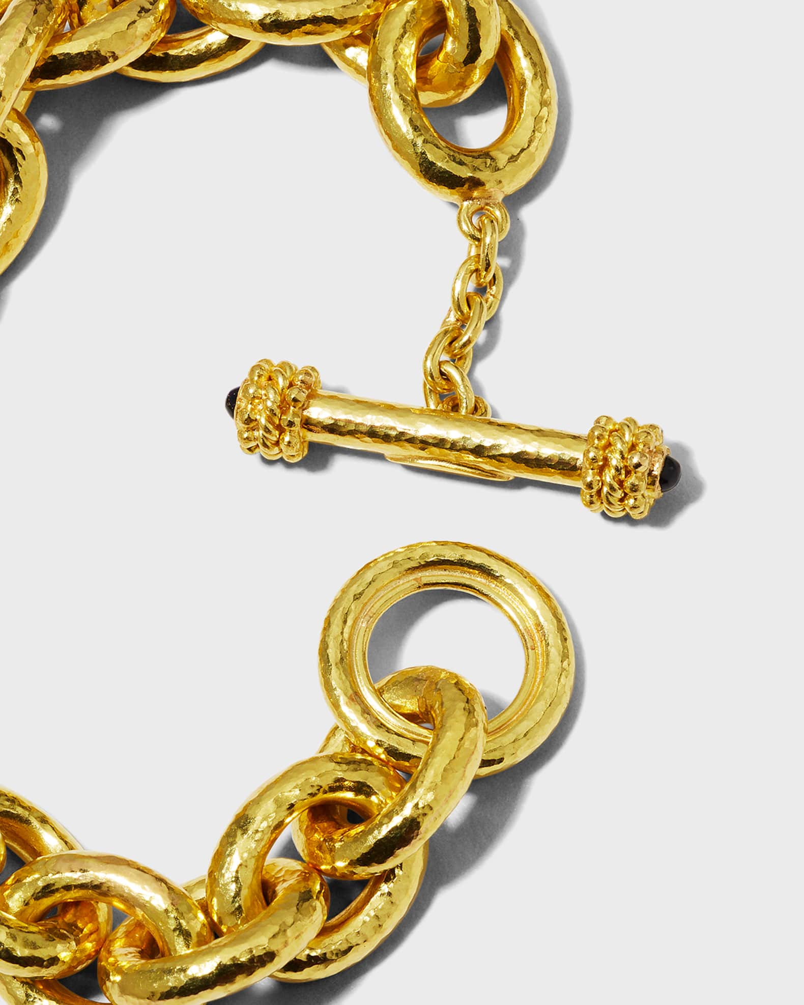 Elizabeth Locke Heavy Oval Link 19k Gold Bracelet | Neiman Marcus