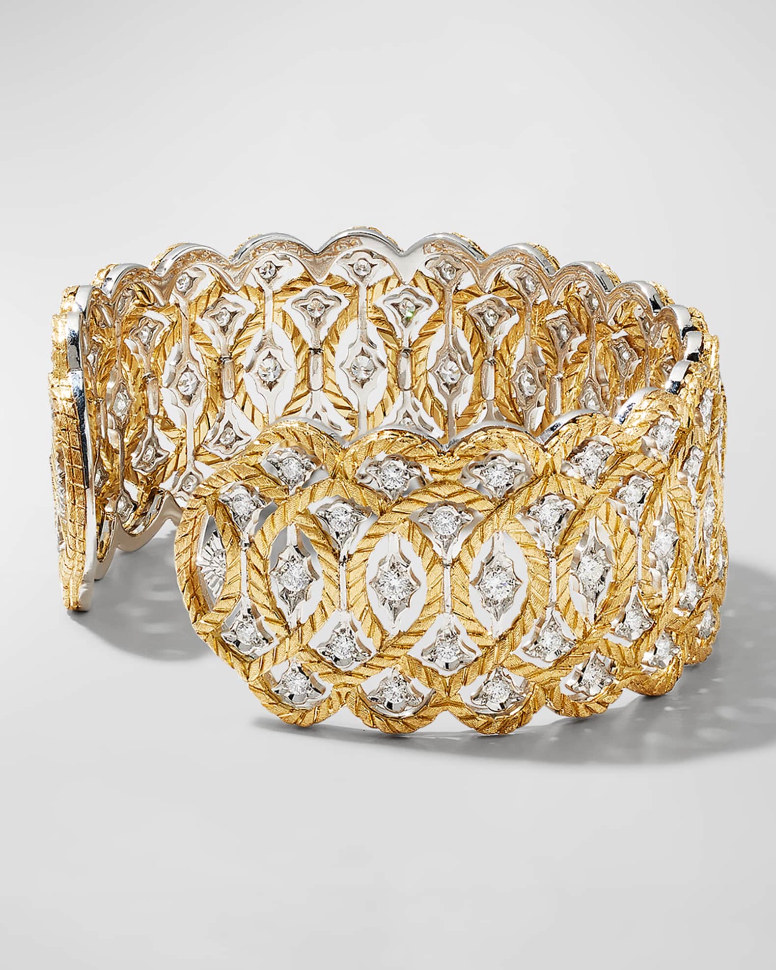 Buccellati Etoilee 18K Gold Diamond Bracelet | Neiman Marcus