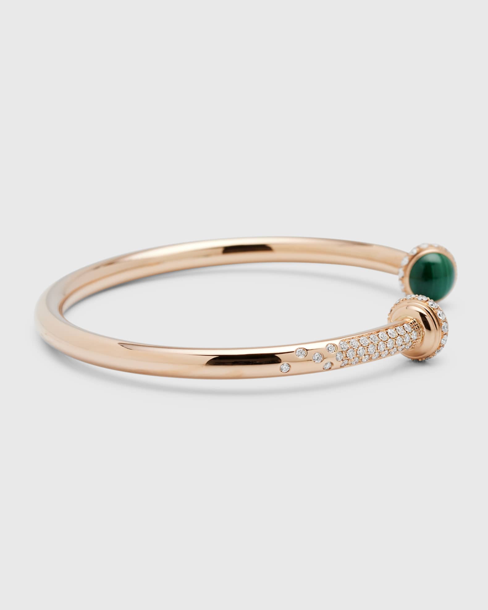 PIAGET Possession 18k Diamond & Malachite Bangle, Size S | Neiman Marcus