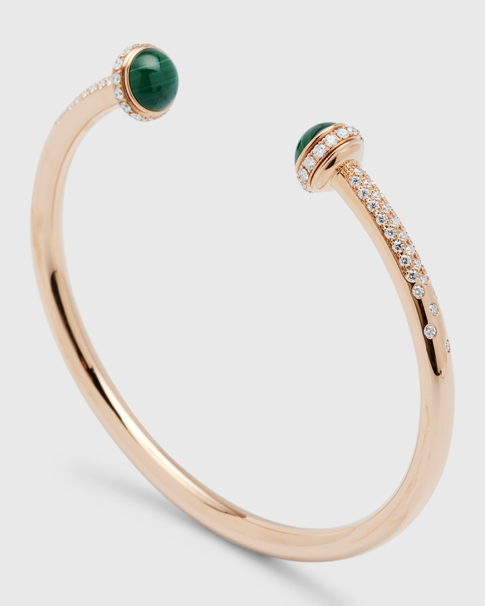 PIAGET Possession 18k Diamond & Malachite Bangle, Size S | Neiman Marcus