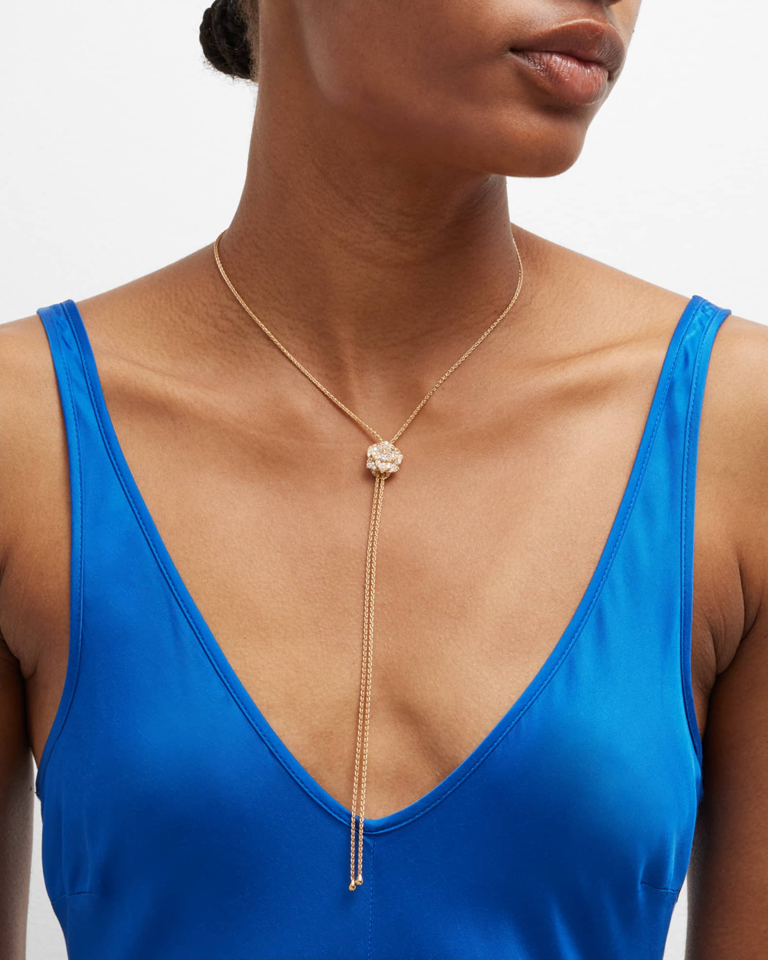 Rose gold lariat necklaces store