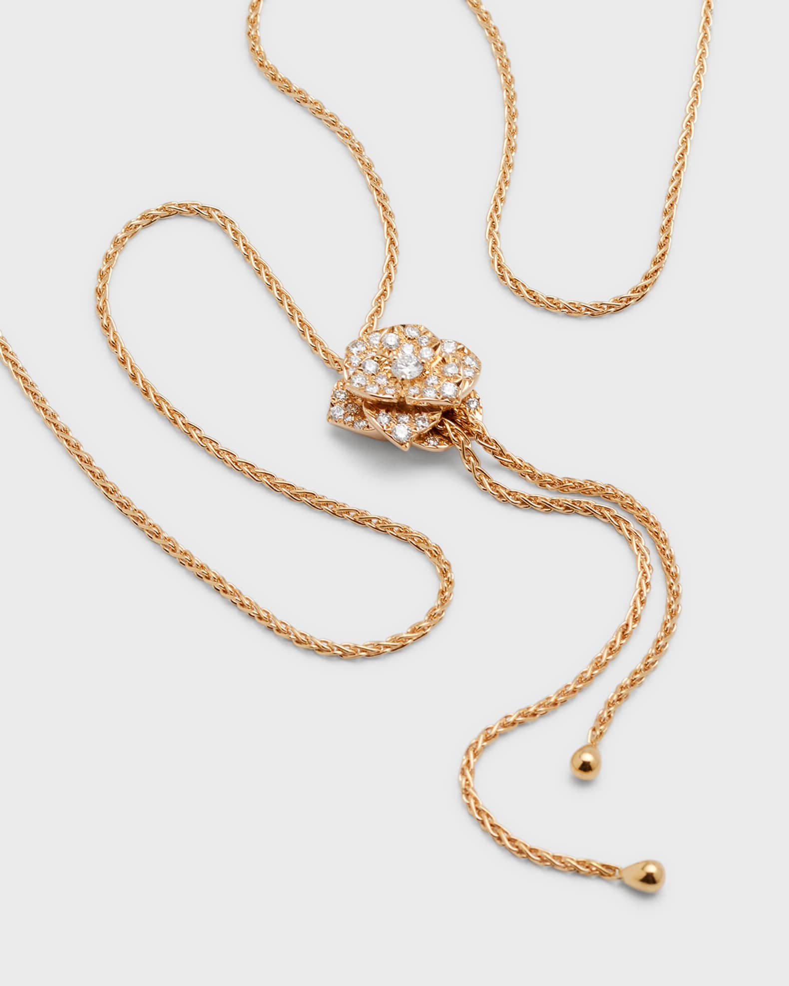Piaget Rose Pendant Rose Gold Diamond Pendant G33U0200