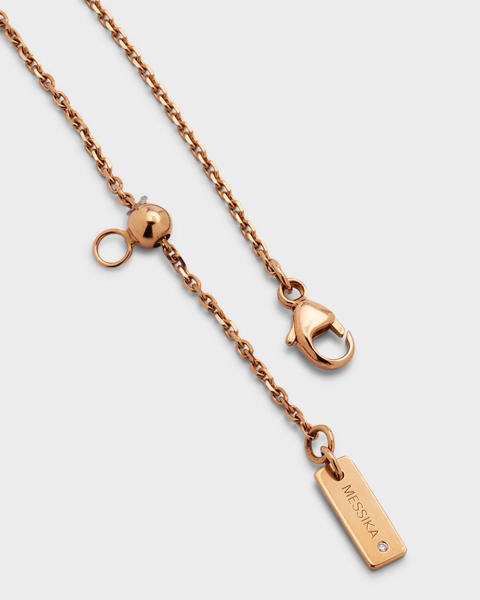 Messika Lucky Move 18k Rose Gold Diamond Pendant Necklace | Neiman Marcus