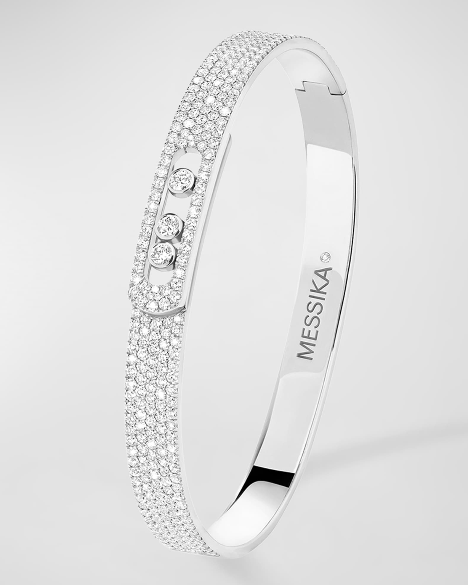 Messika Move Noa 18K White Gold Diamond Bracelet | Neiman Marcus