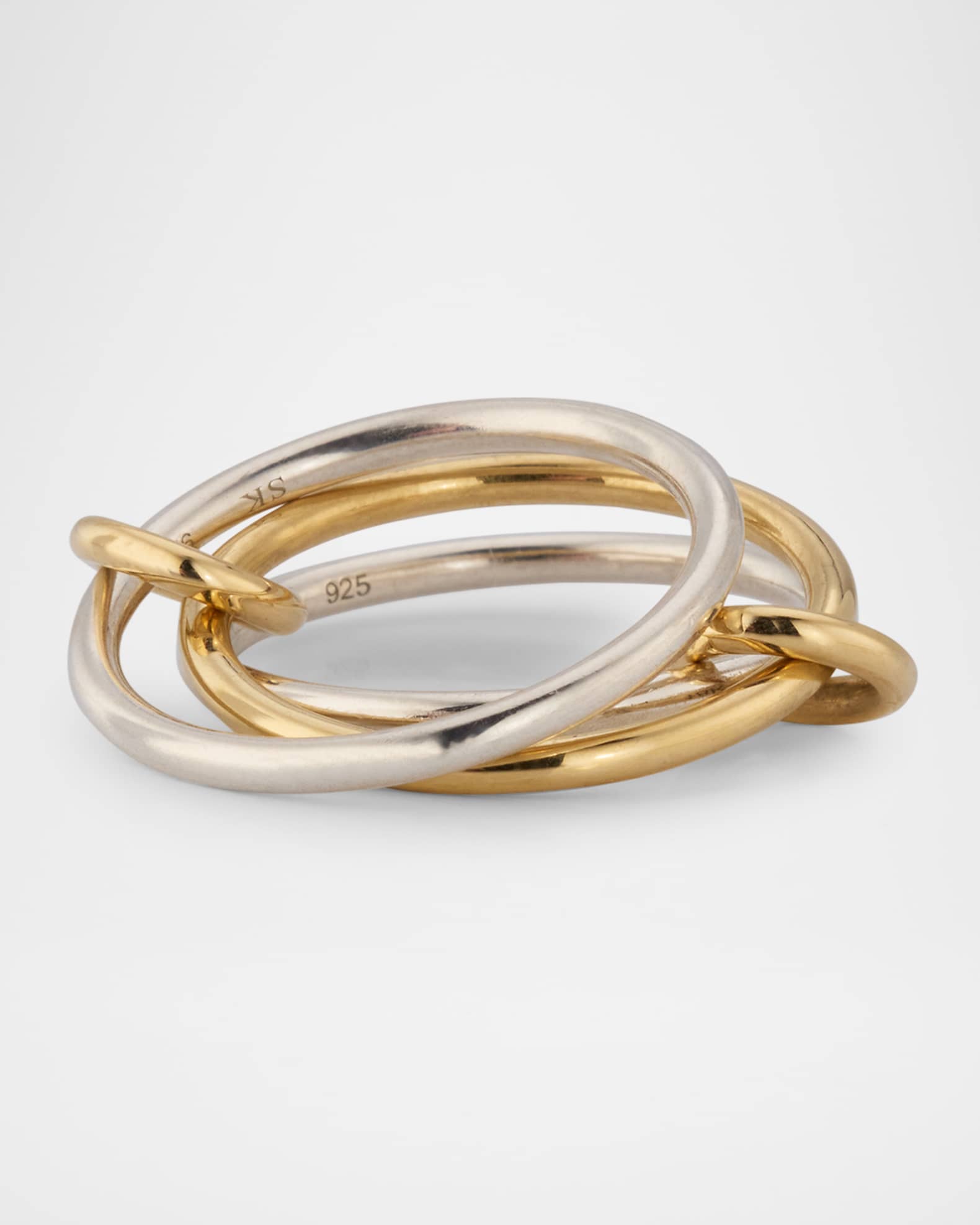 Spinelli Kilcollin Solarium 18K Yellow Gold and Sterling Silver Ring ...