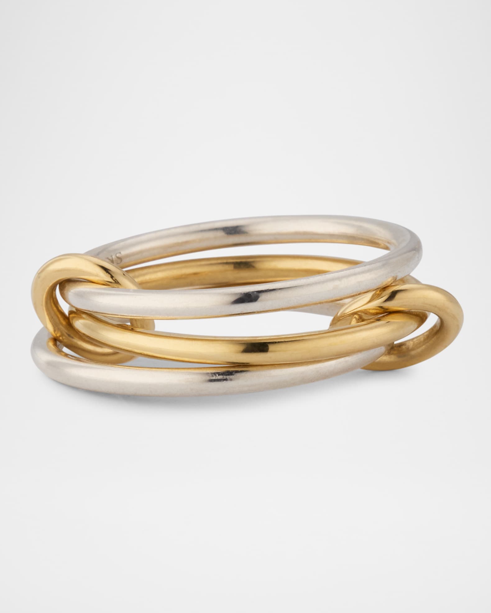 Spinelli Kilcollin Solarium 18K Yellow Gold and Sterling Silver Ring ...