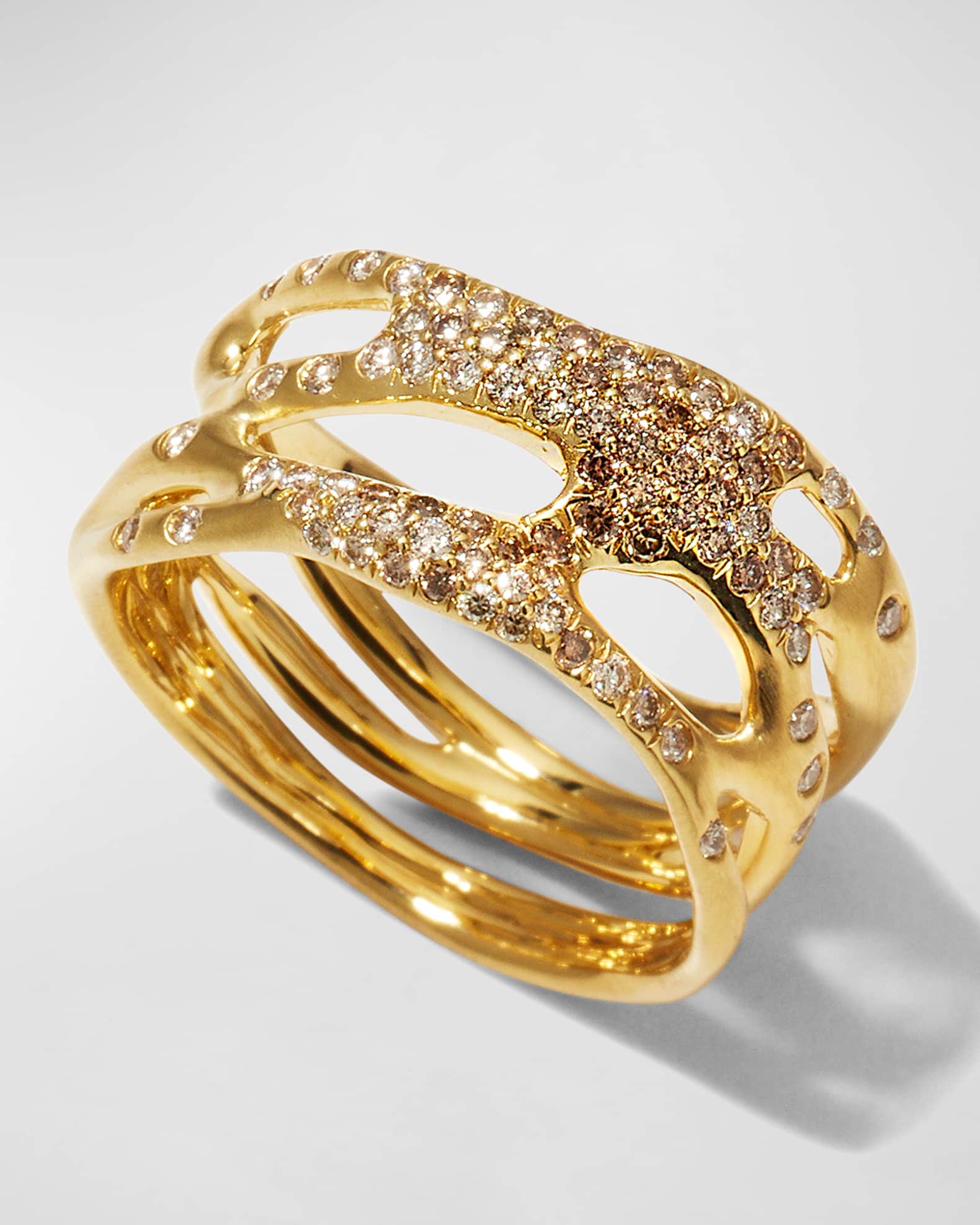 Ippolita 18K Gold Drizzle Ring with Multi Diamonds | Neiman Marcus