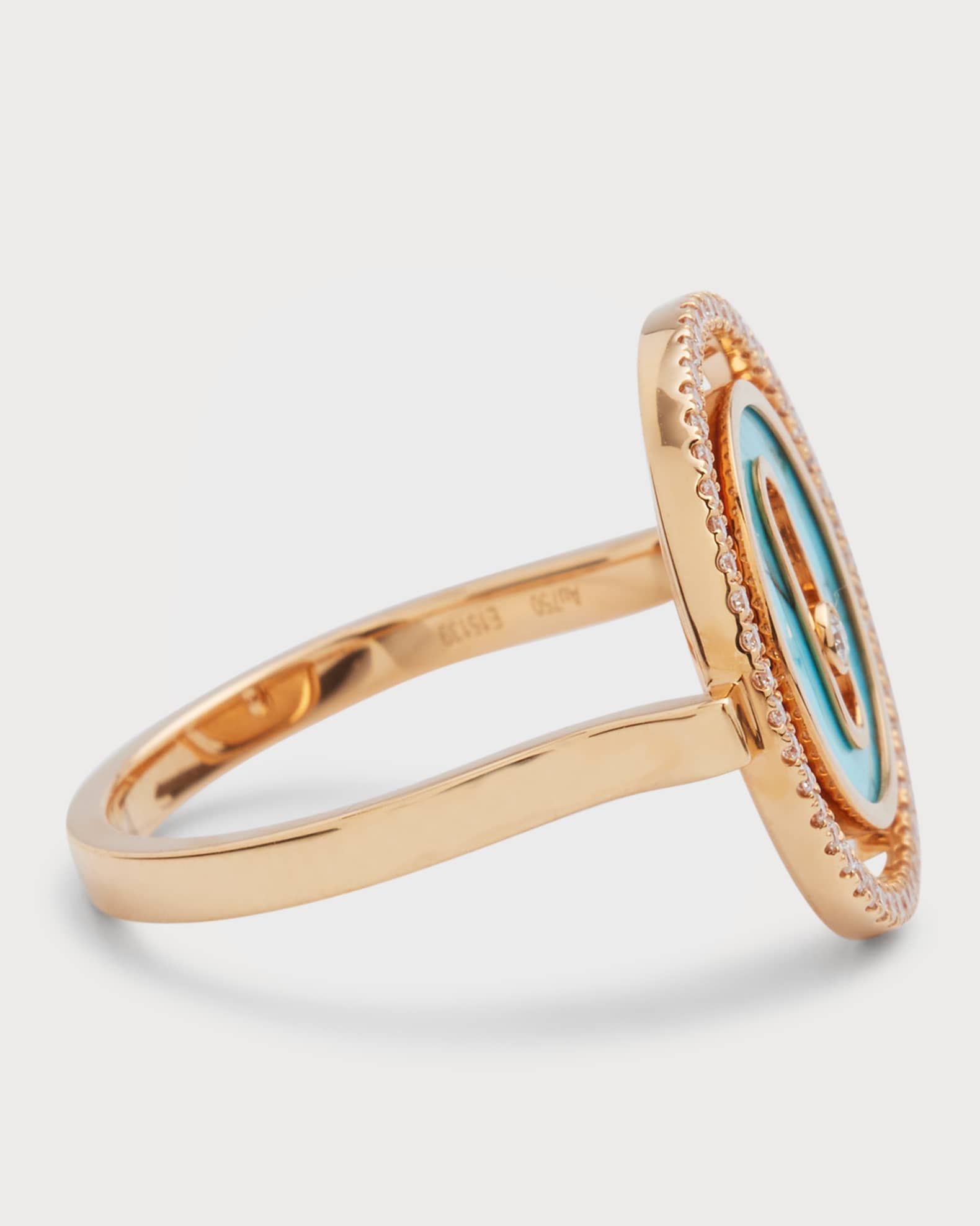 Messika LUCKY MOVE 18K ROSE GOLD DIAMOND TURQUOISE RING | Neiman Marcus Messika LUCKY MOVE 18K ROSE GOLD DIAMOND TURQUOISE RING | Neiman Marcus