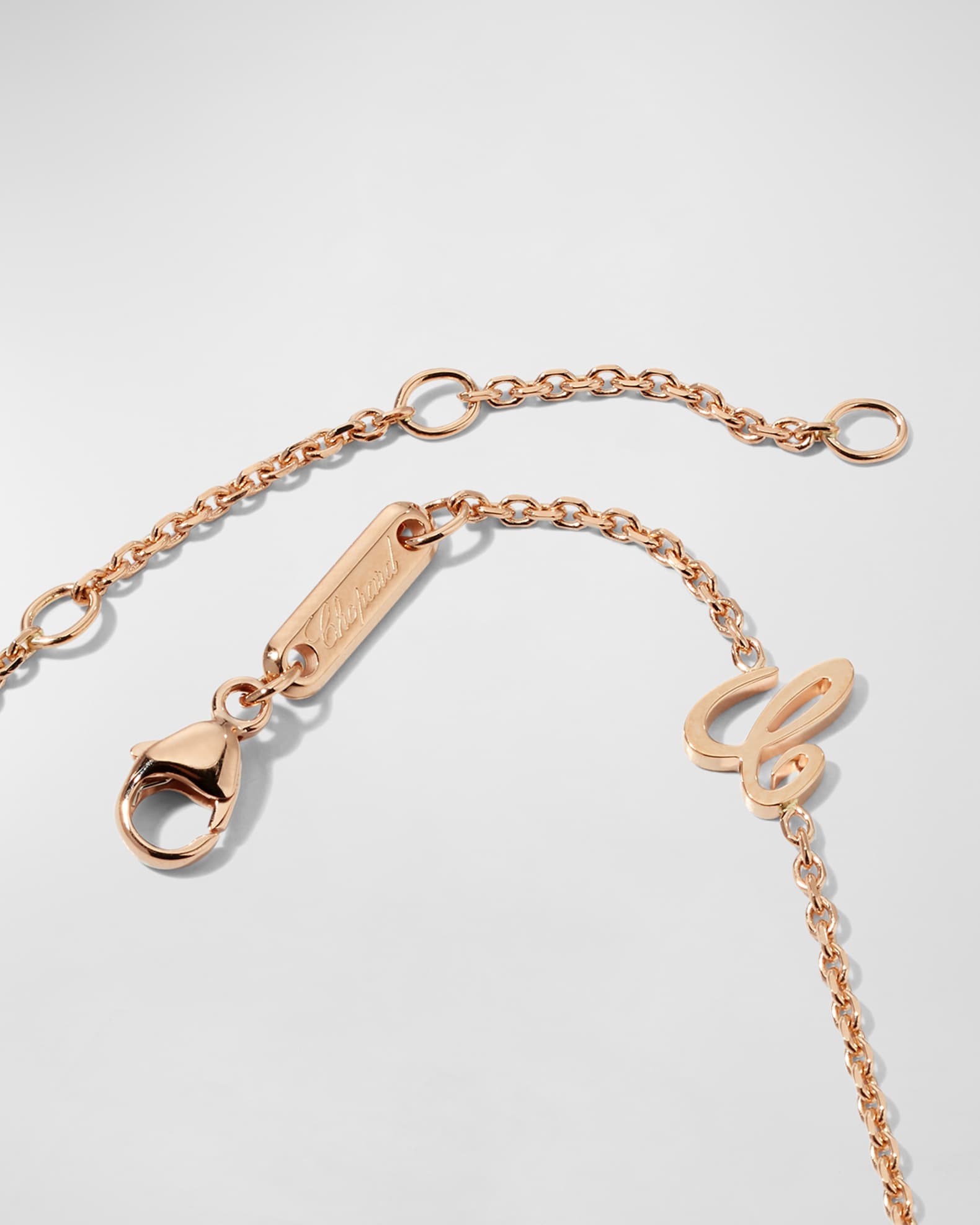 Chopard Diamond and Ruby Hamsa Pendant Necklace in 18K Rose Gold ...