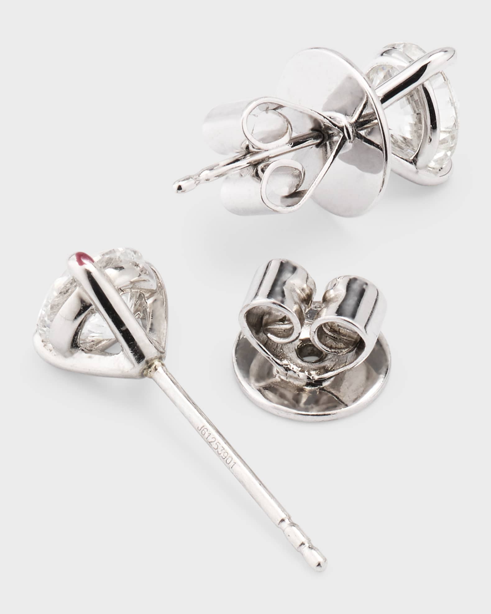 Platinum post earrings store