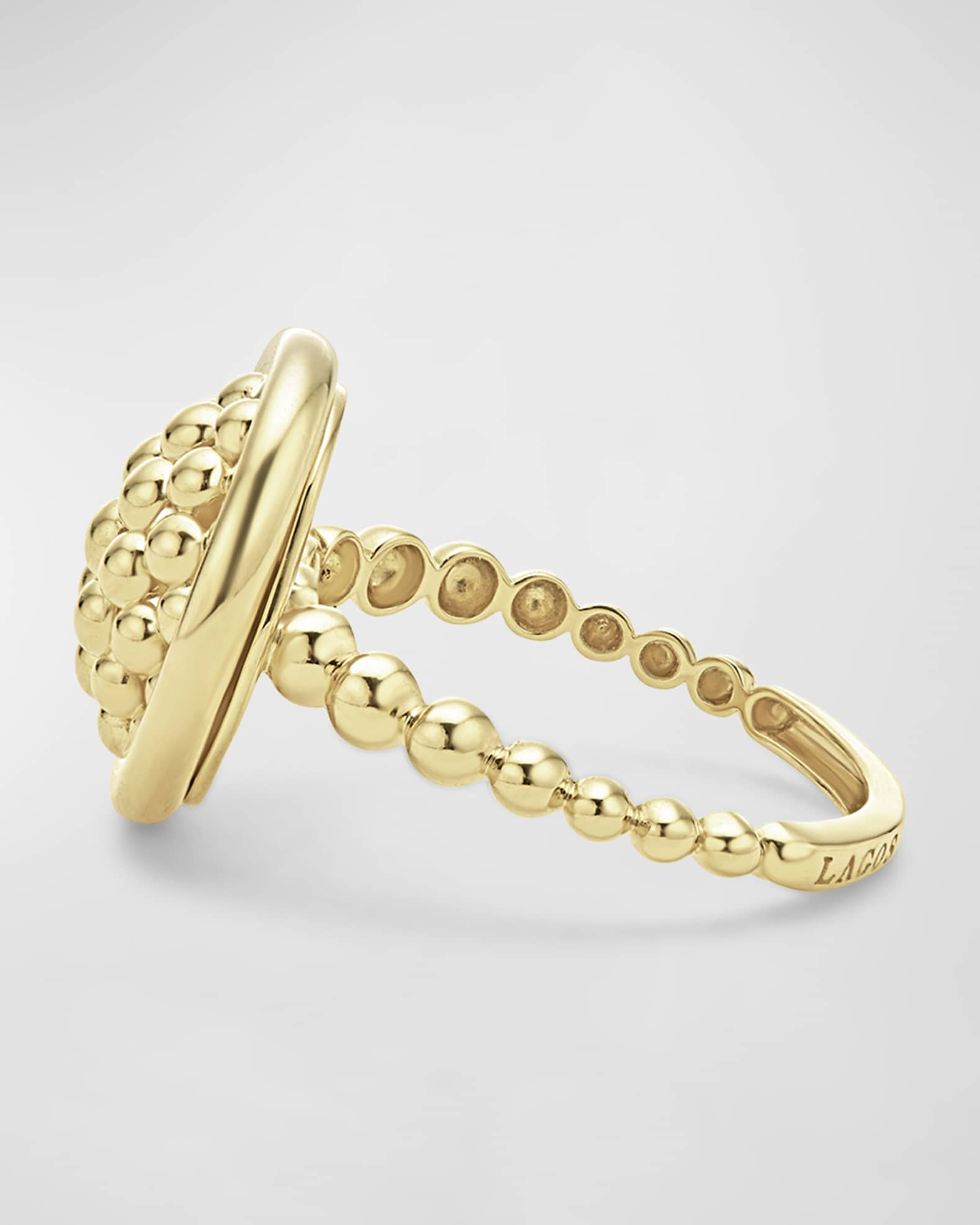 LAGOS Covet 18k Gold Circle Band Ring, Size 7 | Neiman Marcus