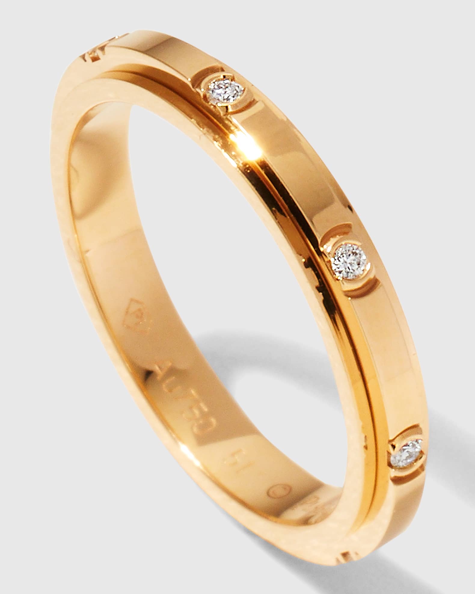 PIAGET Possession 18K Rose Gold 8-Diamond Ring, EU 51 / US 5.75 ...