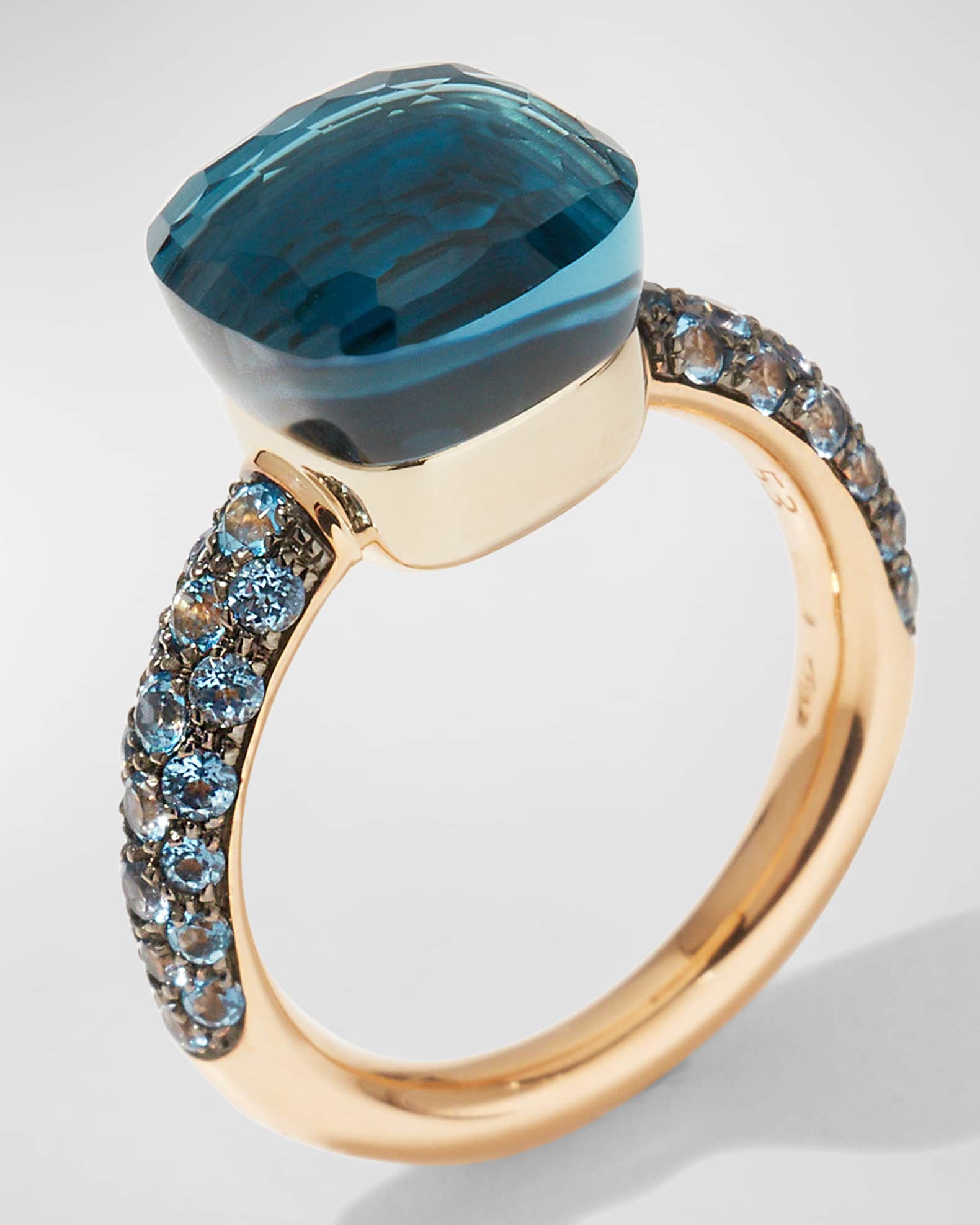 Pomellato Nudo Deep Blue Ring in 18K Gold | Neiman Marcus
