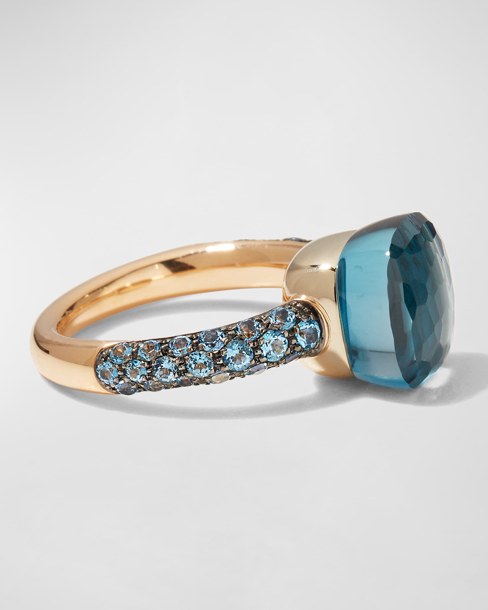 Pomellato Nudo Deep Blue Ring in 18K Gold | Neiman Marcus