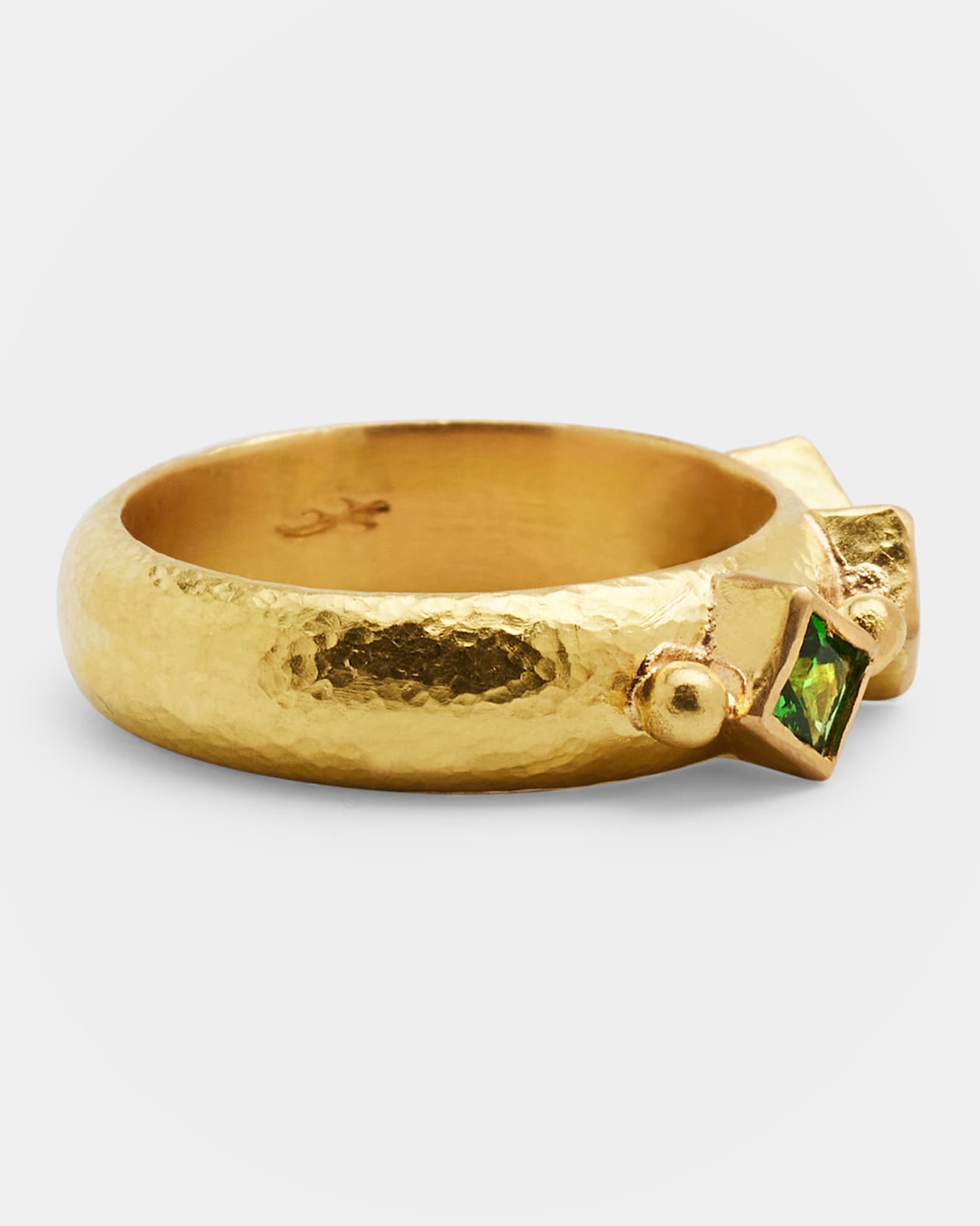 Elizabeth Locke 19K Gold Tsavorite Ring | Neiman Marcus