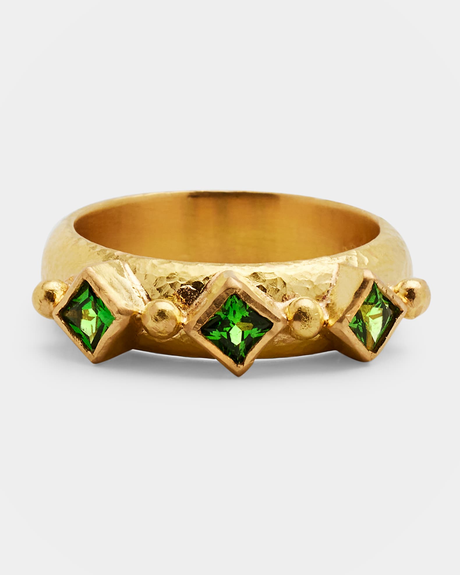 Elizabeth Locke 19K Gold Tsavorite Ring | Neiman Marcus