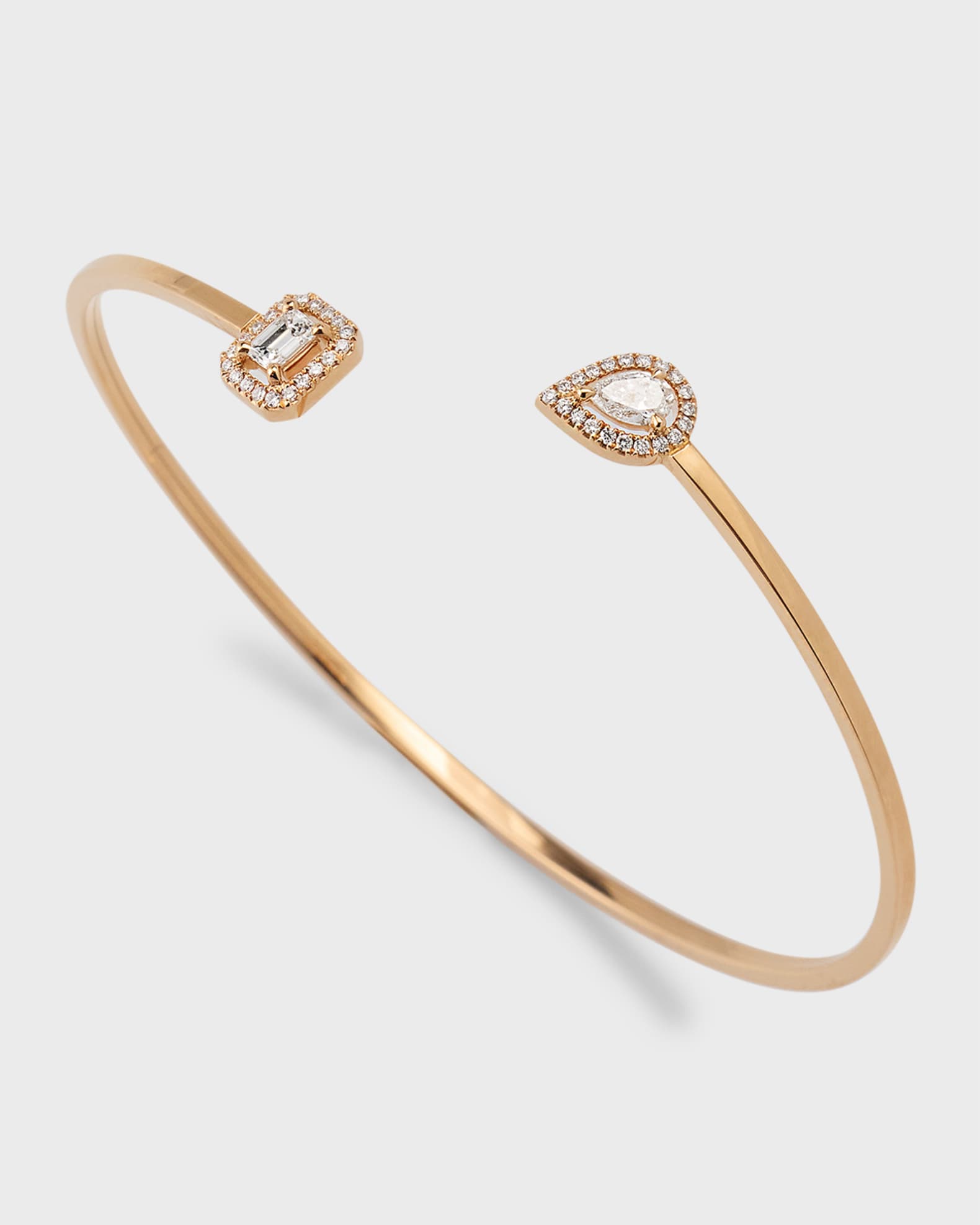 Messika My Twin Toi & Moi 18K Rose Gold Thin Diamond Bangle | Neiman Marcus