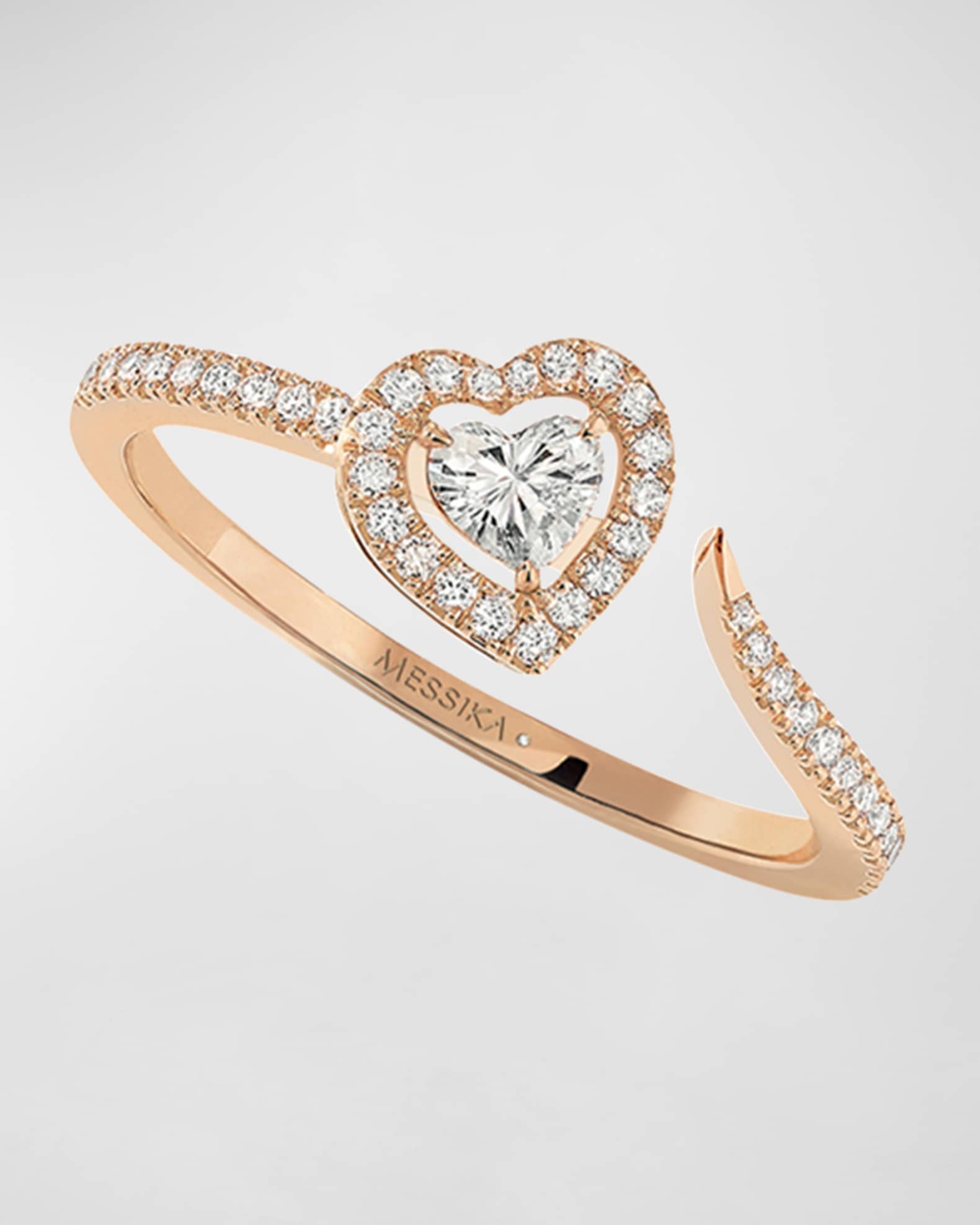Messika Joy 18k Rose Gold Diamond Ring | Neiman Marcus
