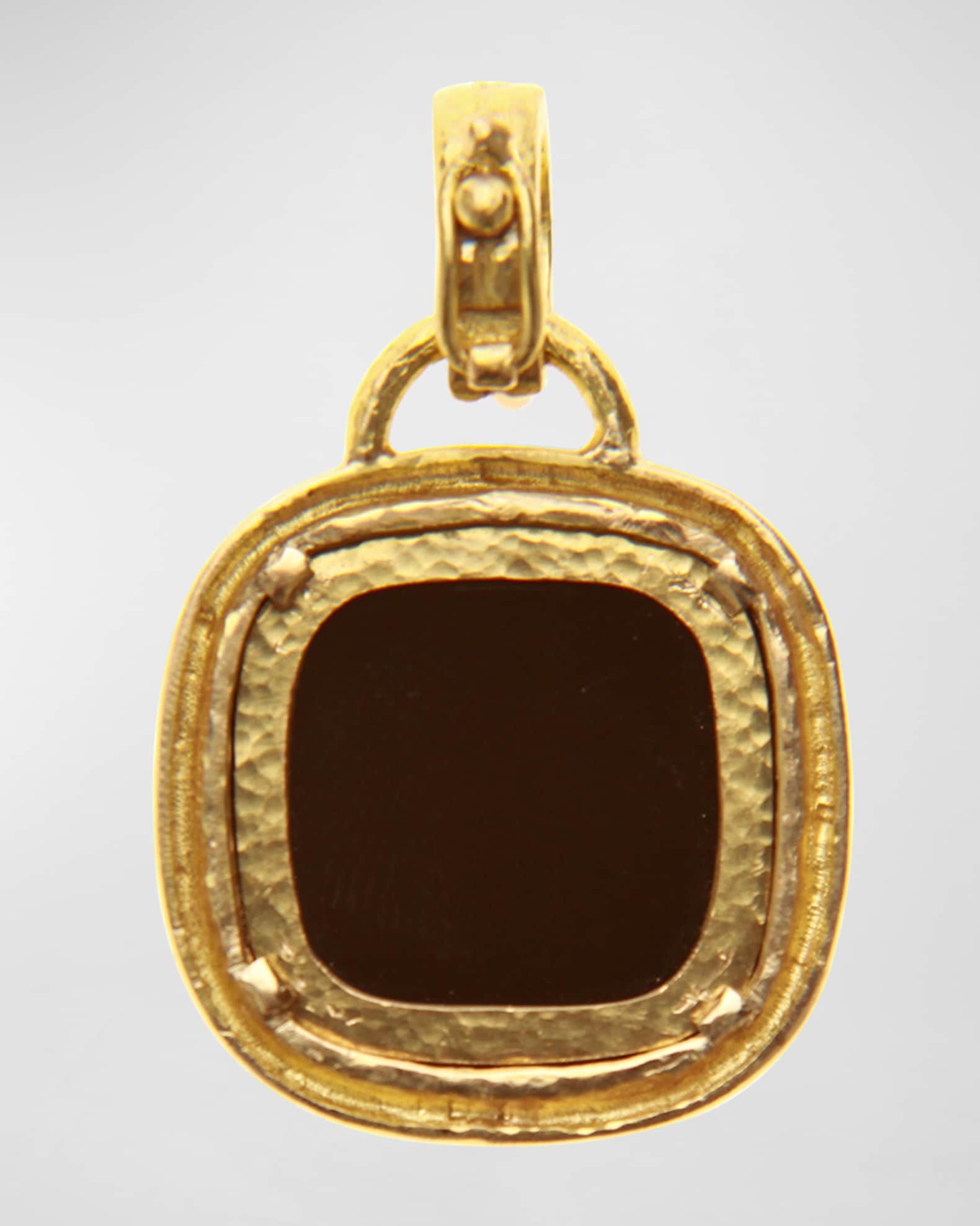 Elizabeth Locke 19K Pegasus Onyx Pendant | Neiman Marcus