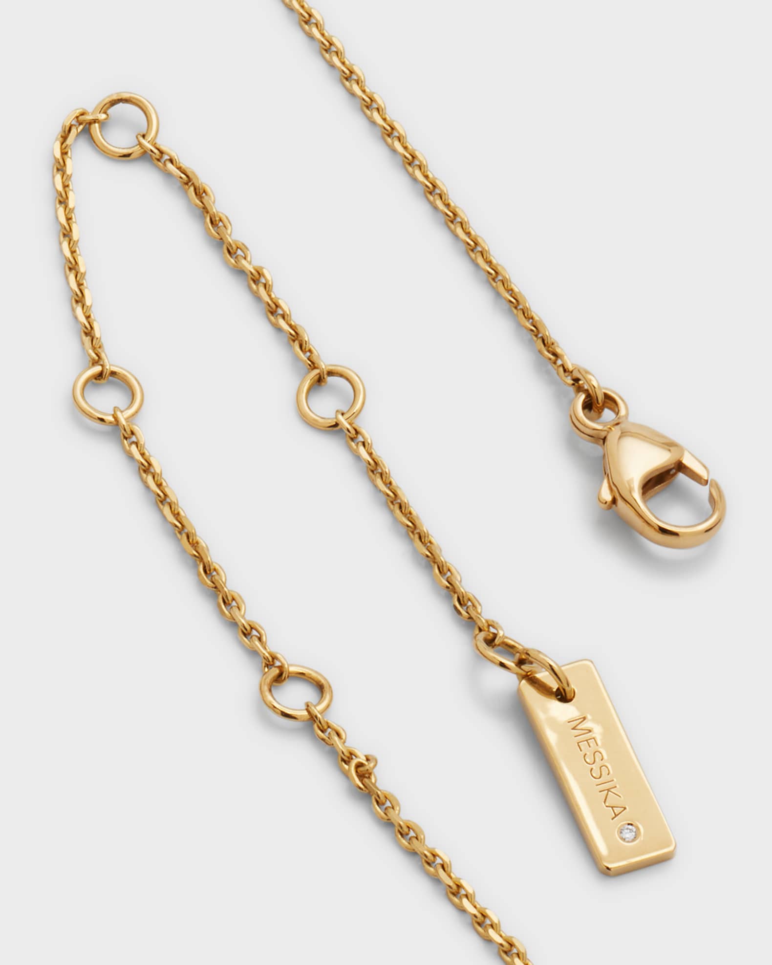 Messika Move Uno 18K Yellow Gold Diamond Necklace | Neiman Marcus