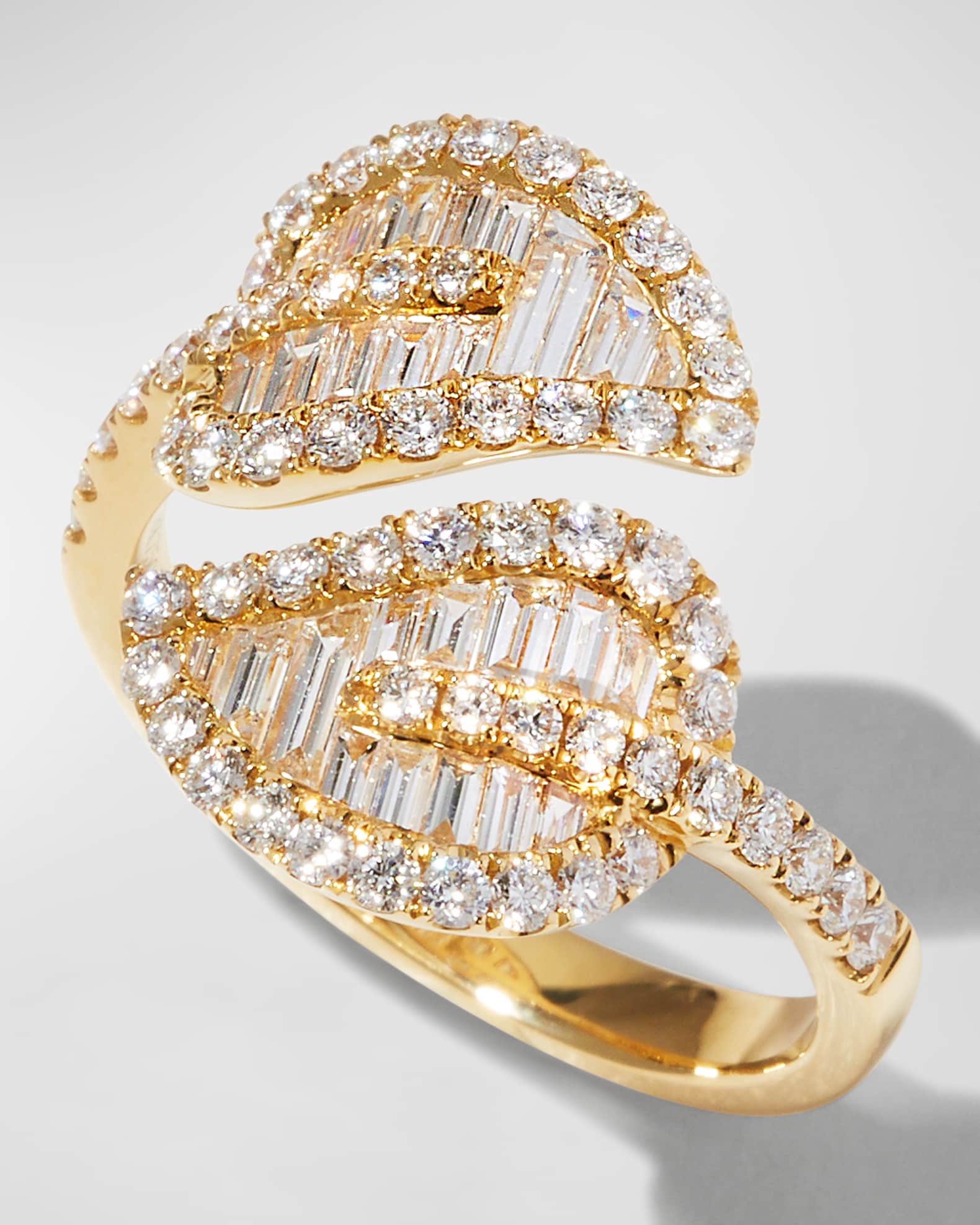 Anita Ko 18k Gold & Diamond Medium Leaf Ring, Size 7 | Neiman Marcus