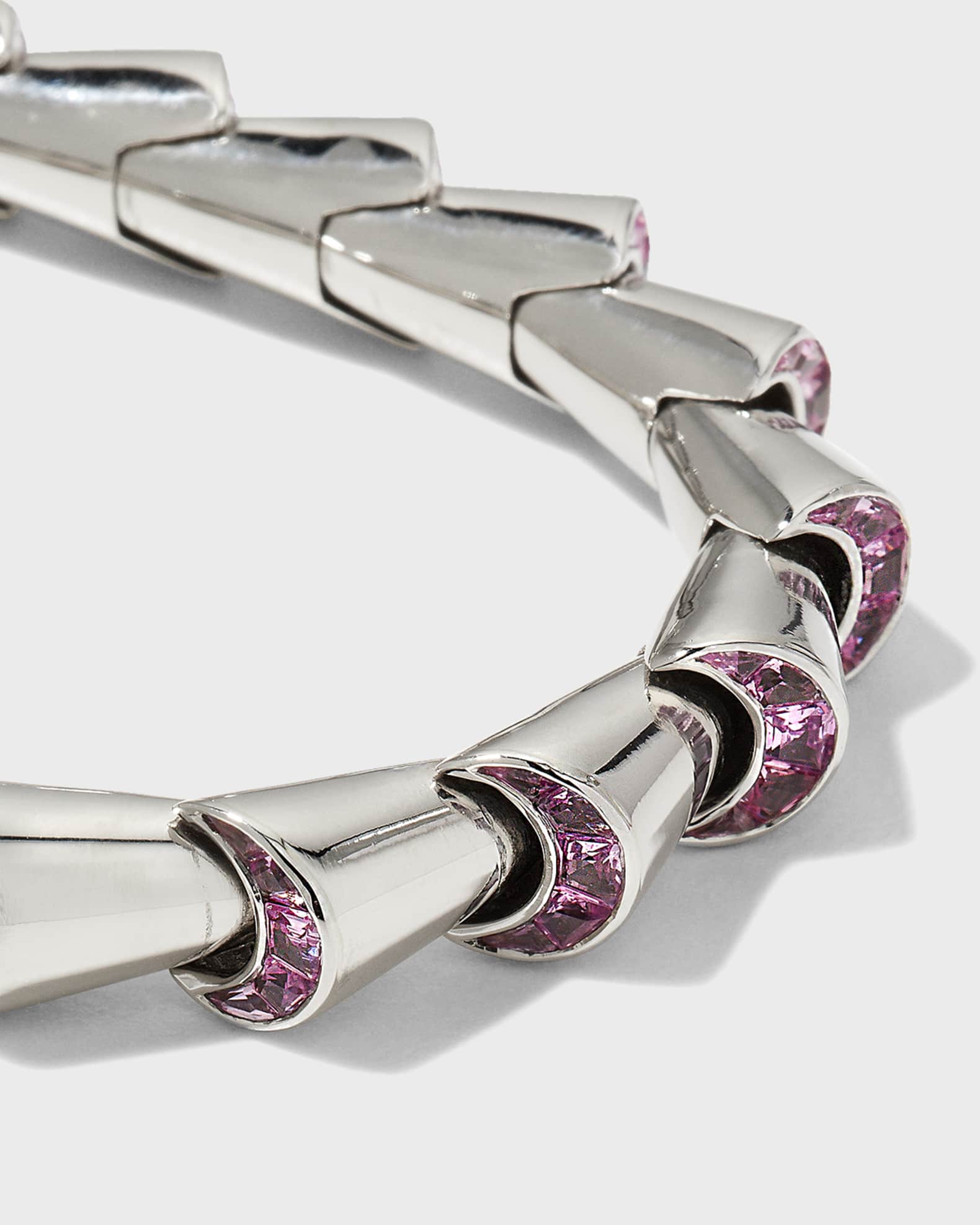 Oscar Heyman Platinum Pink Sapphire Cornucopia Bracelet | Neiman Marcus