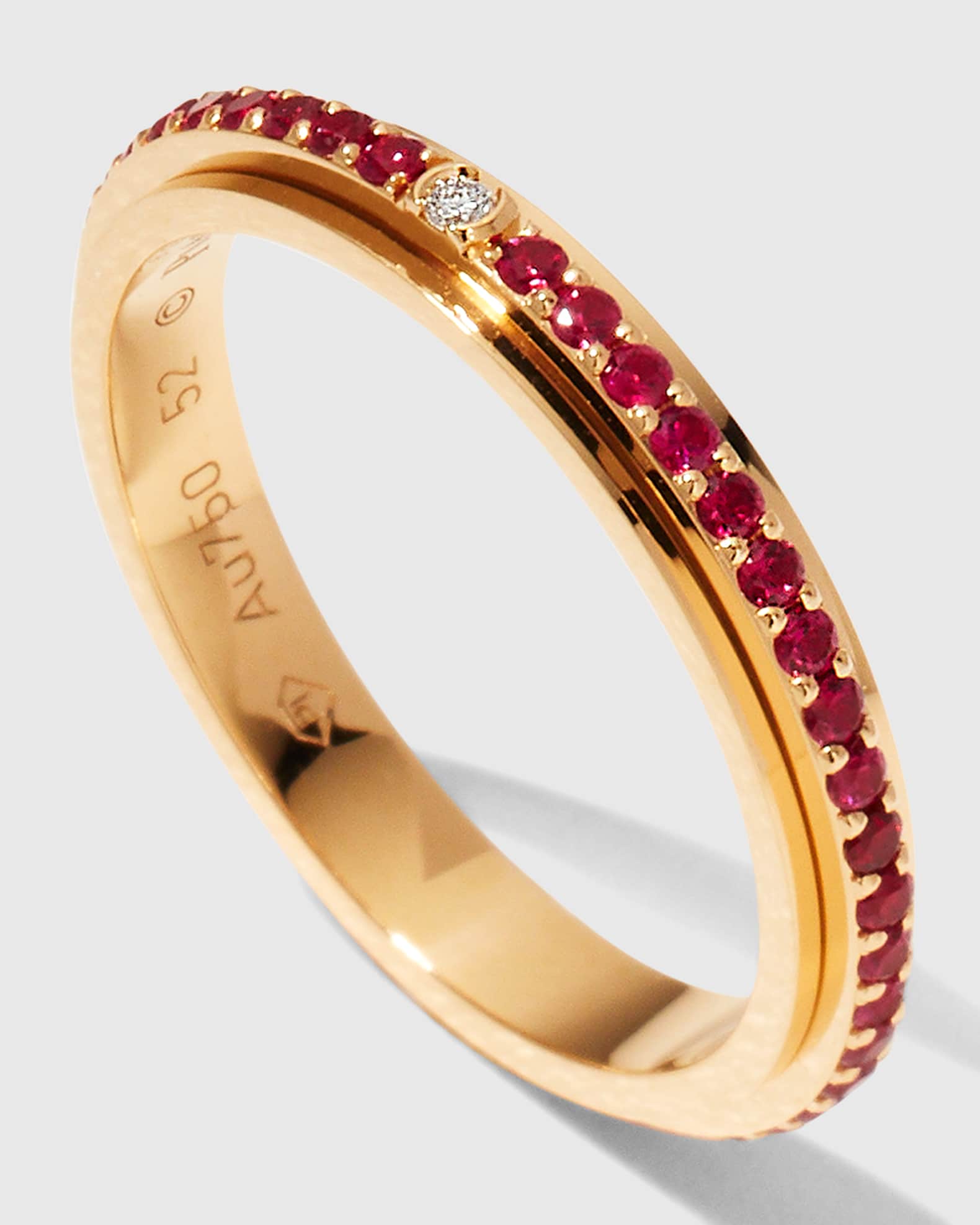 PIAGET Possession 18K Rose Gold Ruby Band Ring | Neiman Marcus